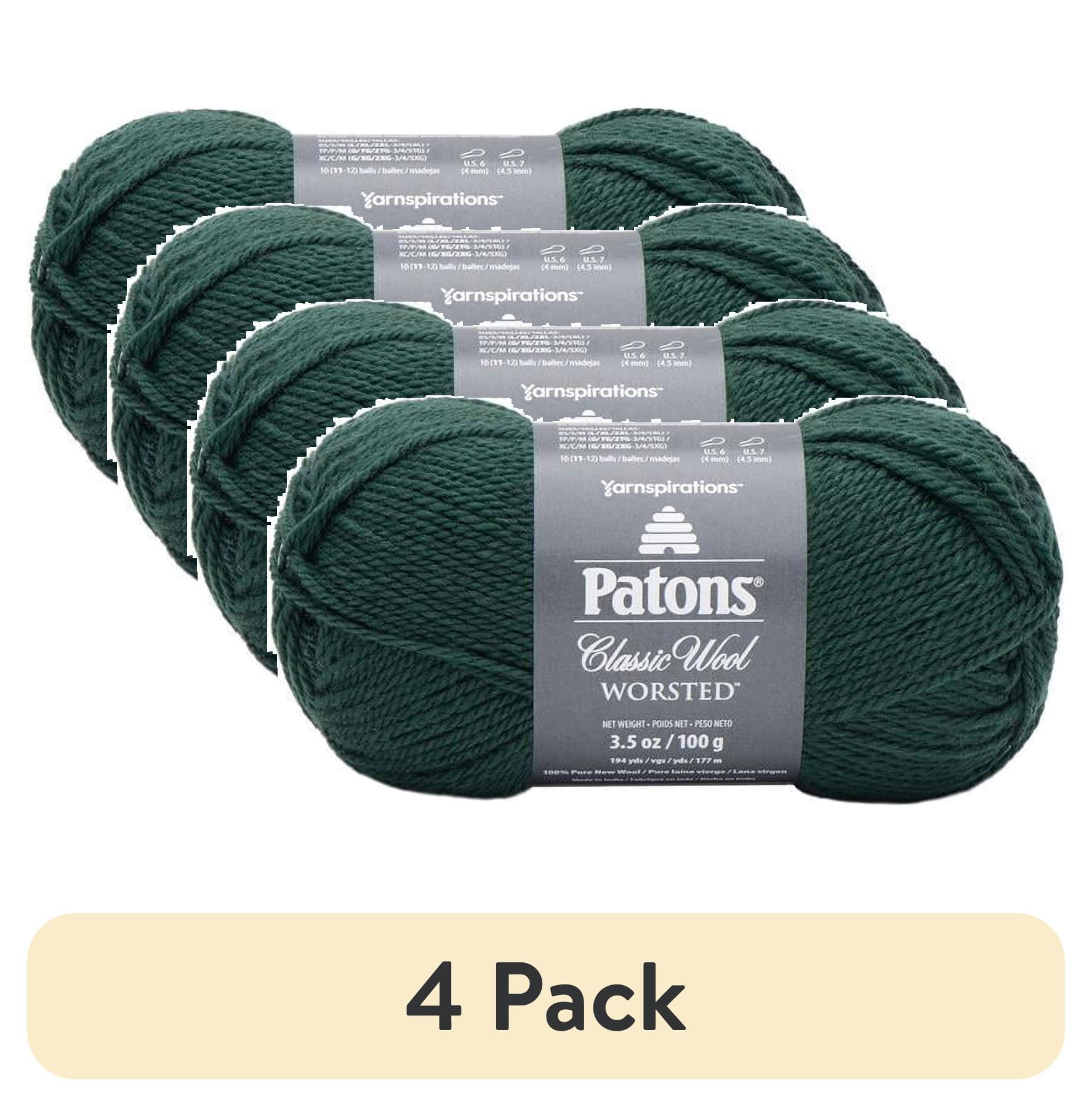 (4 pack) Spinrite 244077-77765 Patons Classic Wool Yarn, Pine - Walmart.com
