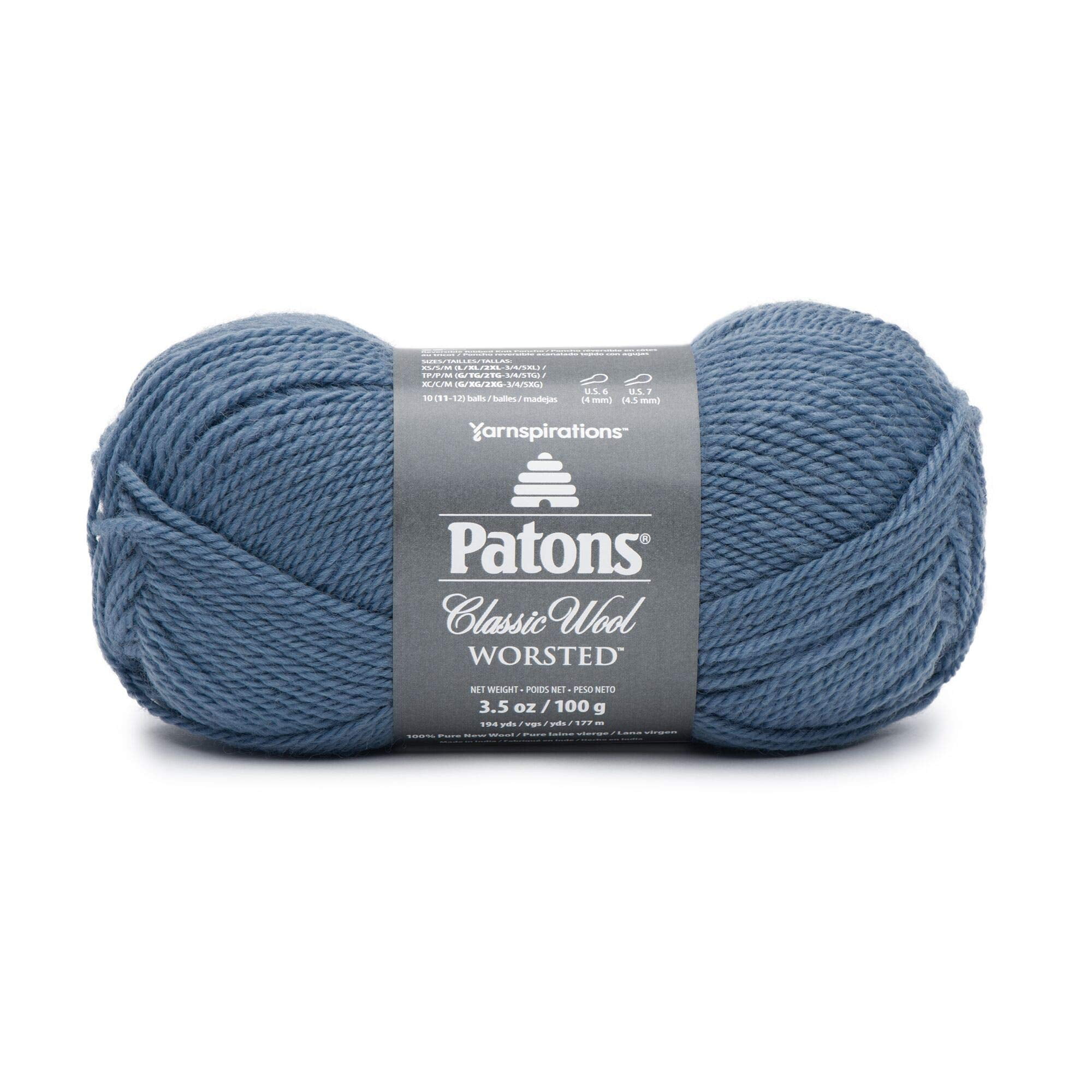 Patons Classic Wool Yarn-Country Blue - Walmart.com