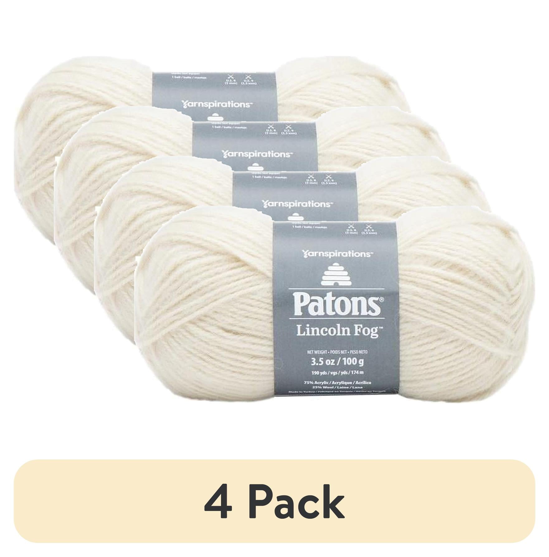 (4 pack) Spinrite 244712-12004 Limestone - Yarn Lincoln Fog - Walmart.com