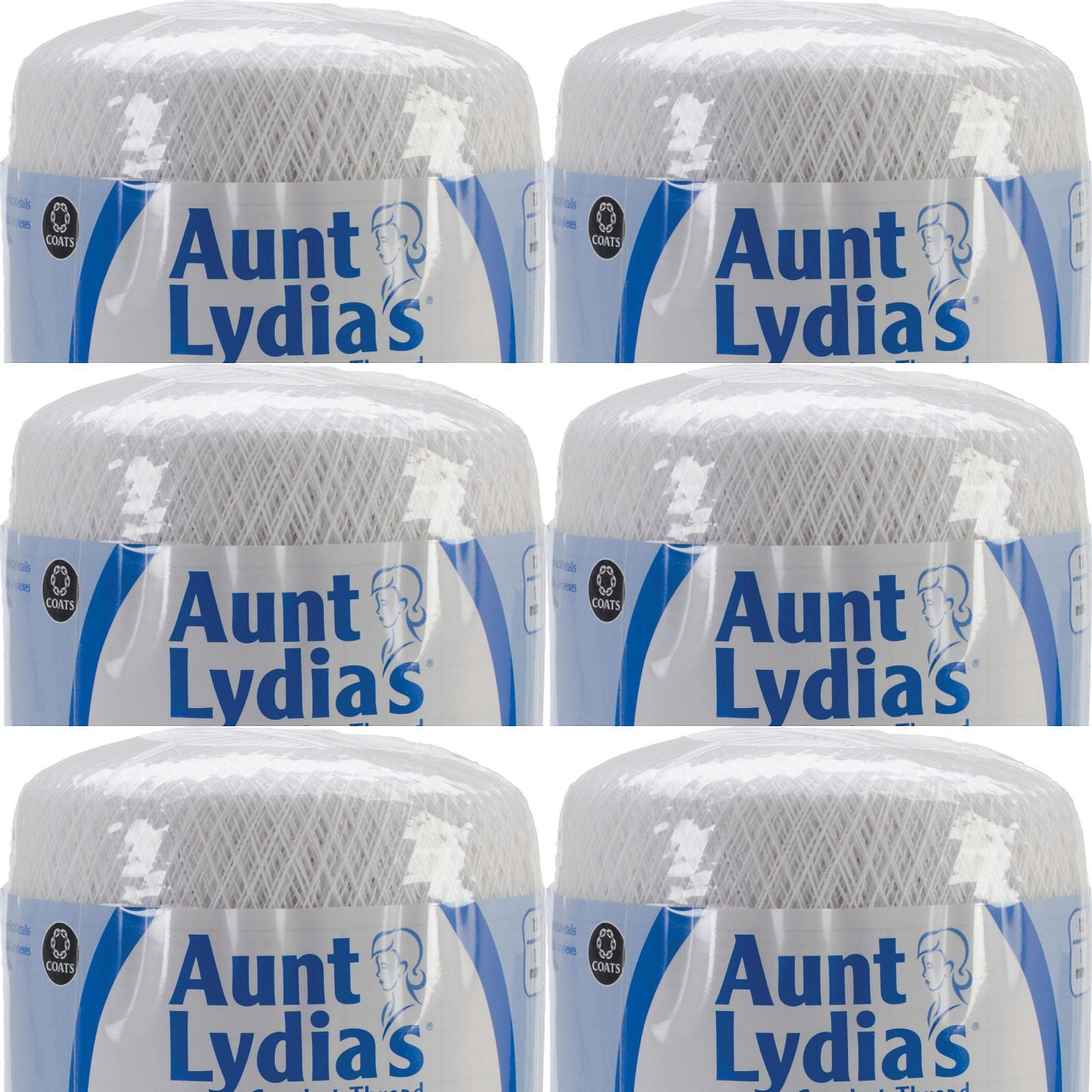 Spinrite Aunt Lydia's Extra Fine Crochet Thread Size 30 White, 1 Pack ...
