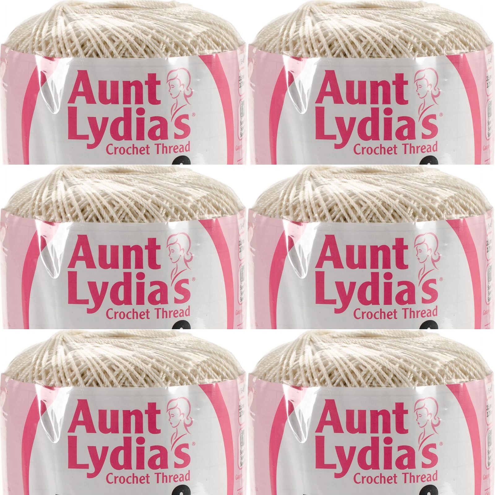 Spinrite Aunt Lydia's Fashion Crochet Thread Size 3 - Bridal White, 1 ...