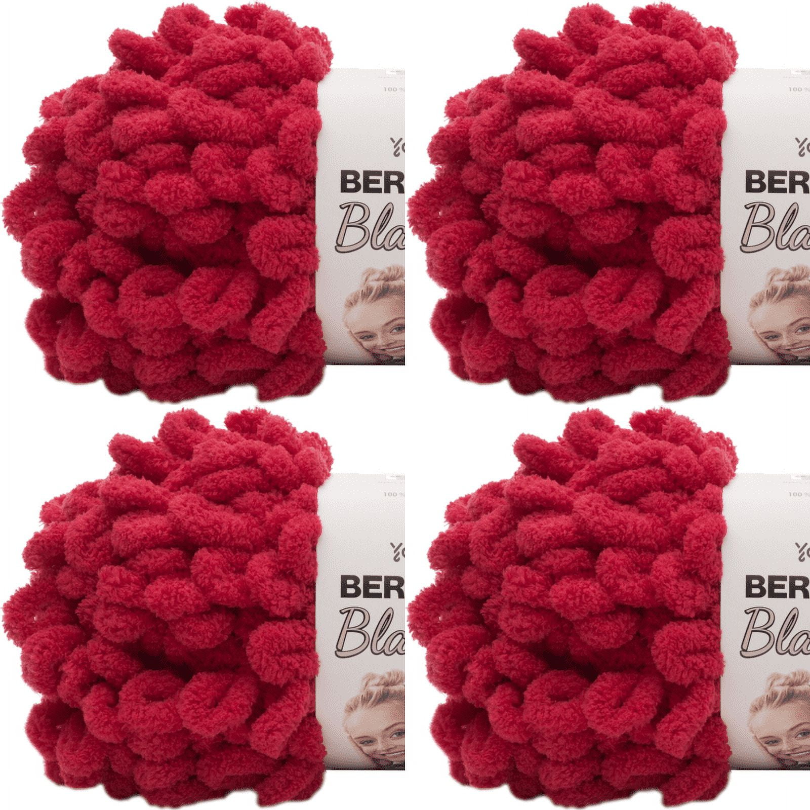Spinrite Bernat Alize Blanket - EZ Yarn - Bright Red, 1 Pack of 4 Piece ...