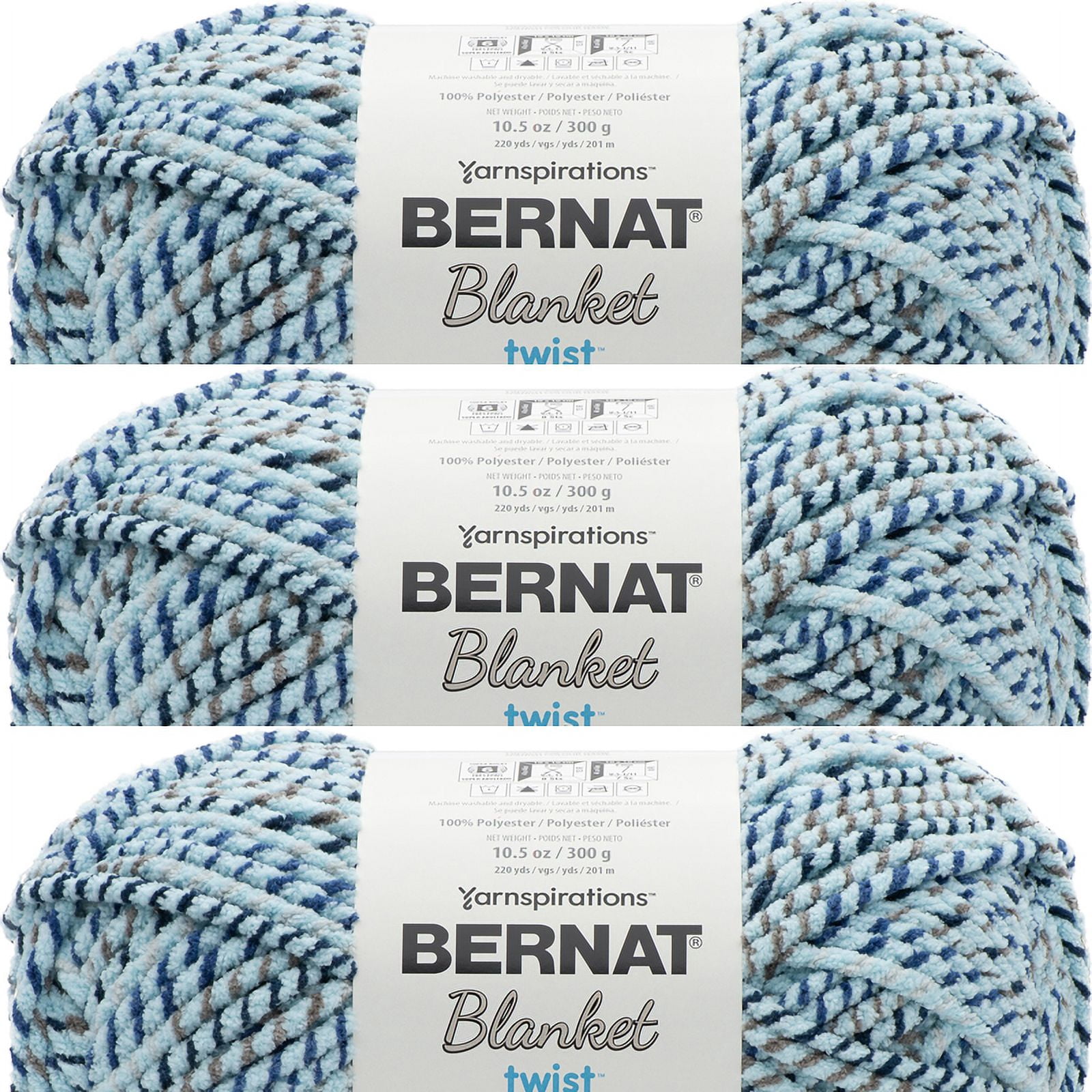 Spinrite Bernat Blanket Twist Yarn - Sea Stars, 1 Pack of 3 Piece ...