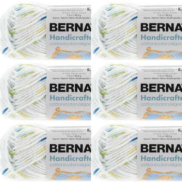 Spinrite Bernat Handicrafter Cotton Yarn- Ombres-Summer Print, 1 Pack ...