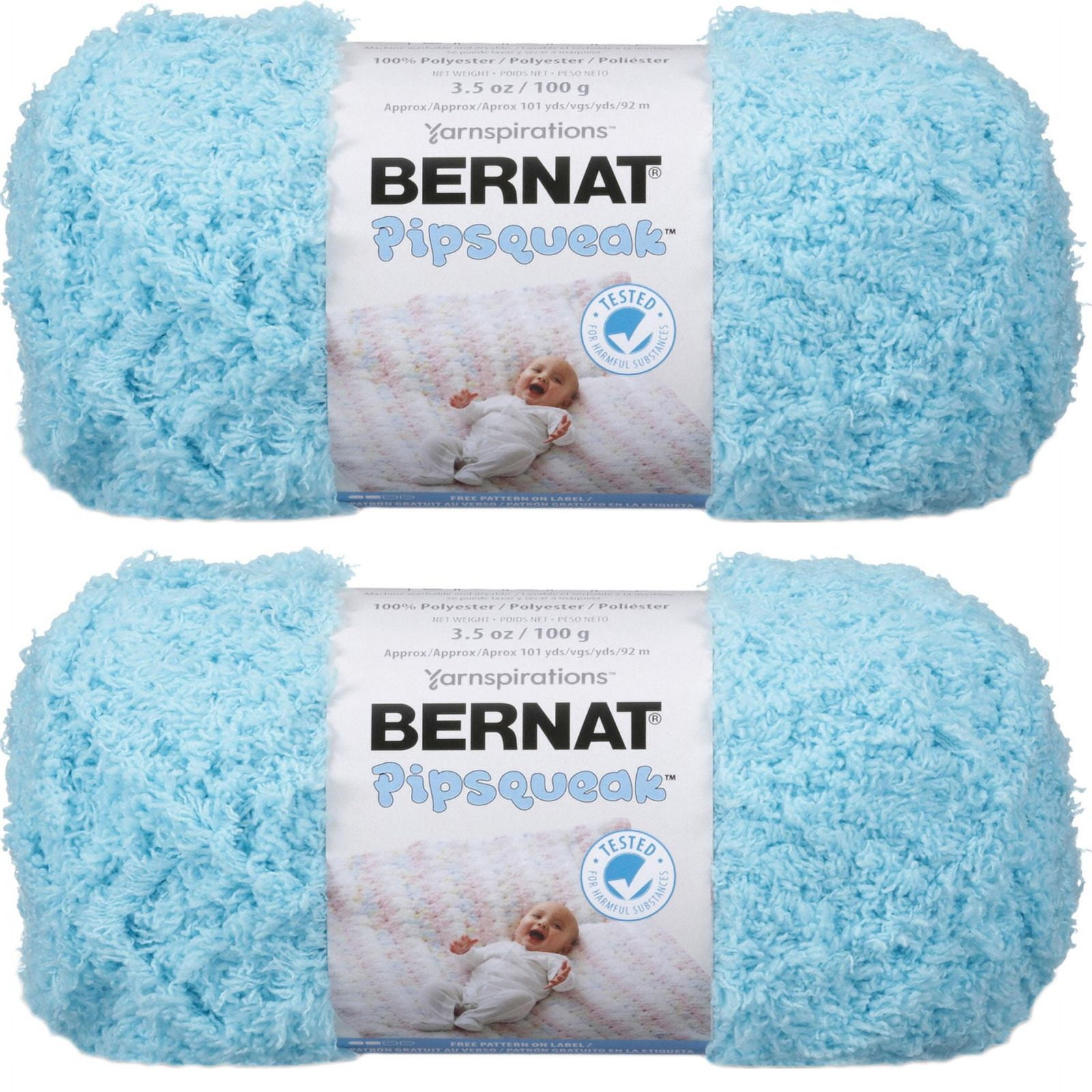 Spinrite Bernat Pipsqueak Yarn - Blue Ice, 1 Pack of 2 Piece - Walmart.com