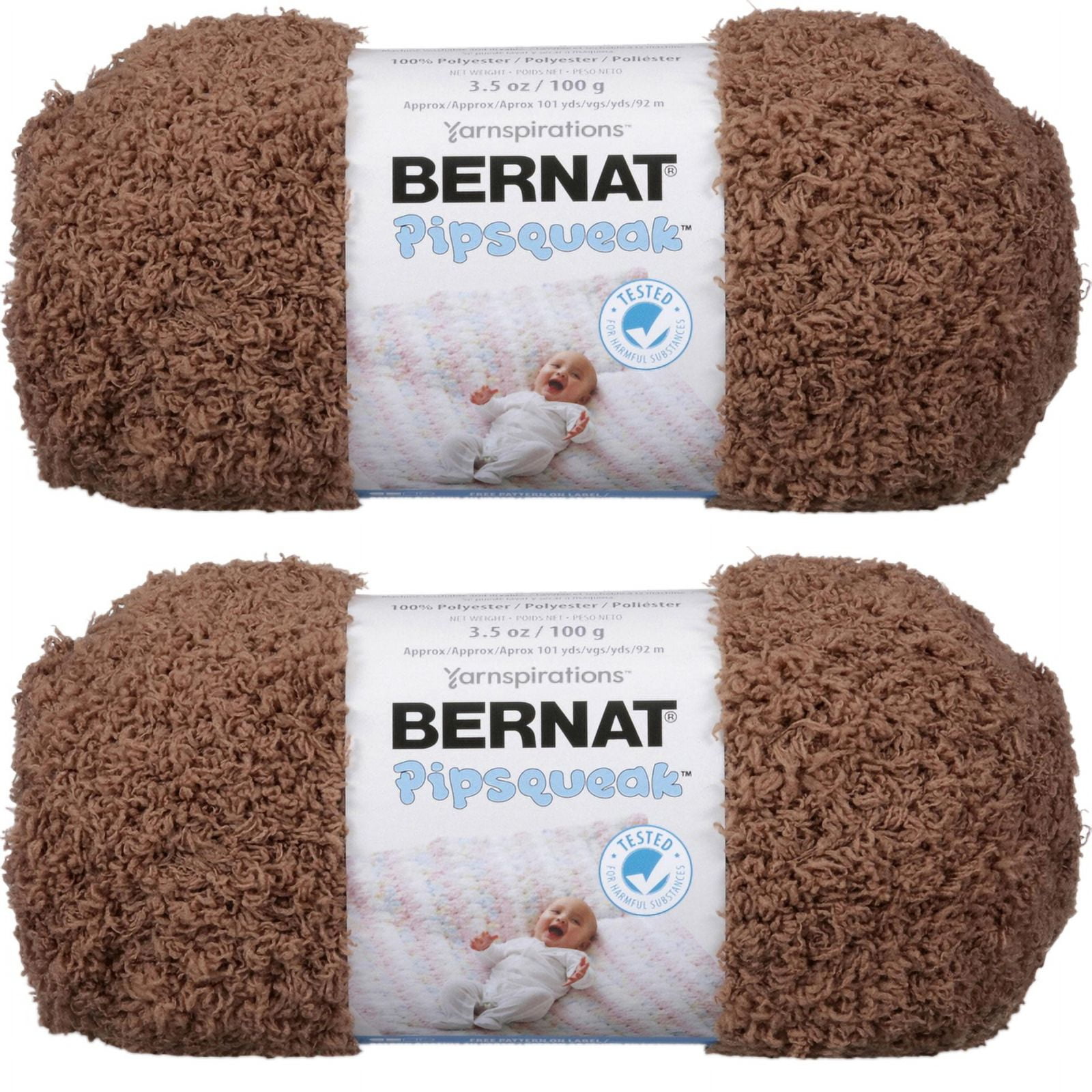 Spinrite Bernat Pipsqueak Yarn - Chocolate, 1 Pack of 2 Piece - Walmart.com