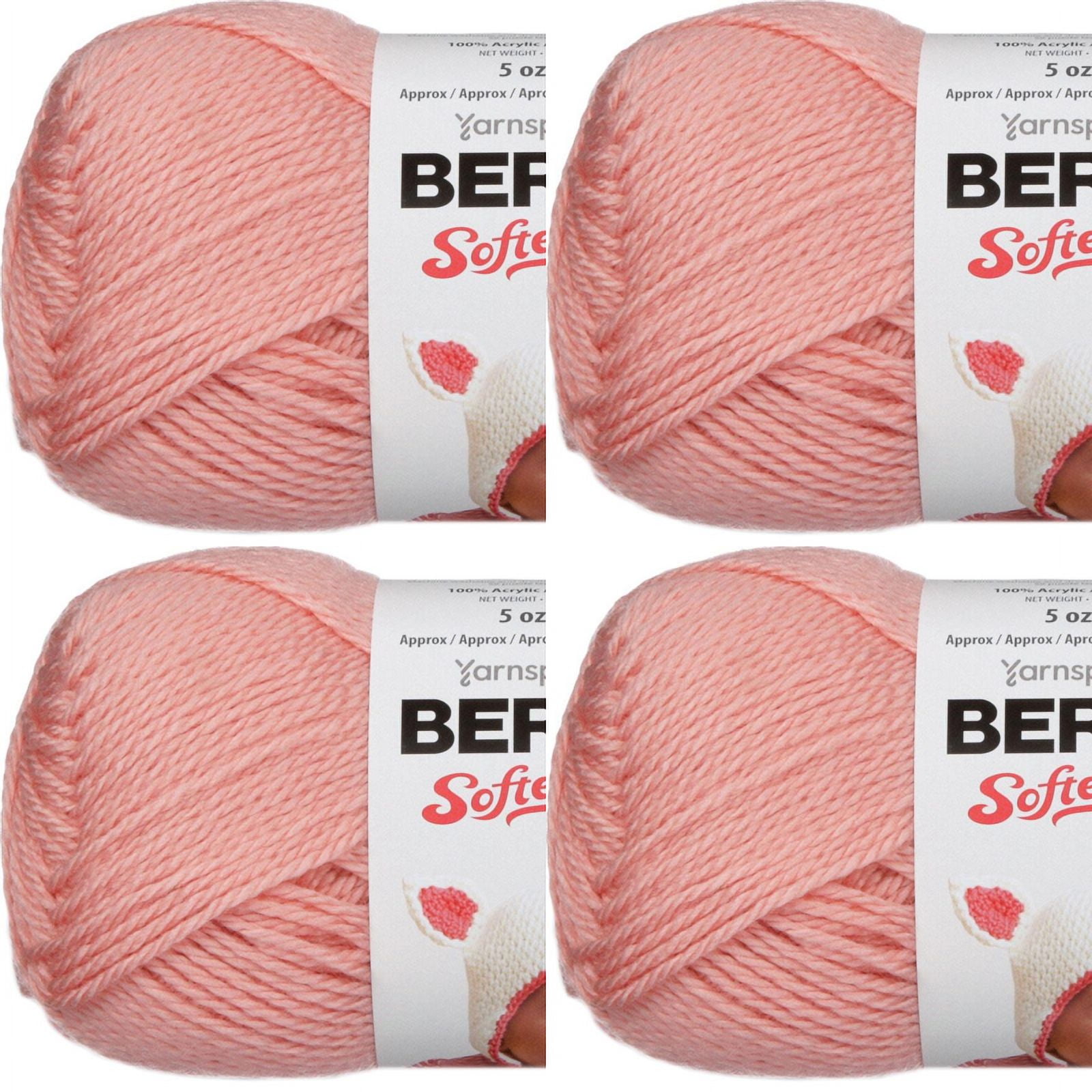 Spinrite Bernat Softee Baby Yarn - Solids - Soft Peach, 1 Pack of 4 ...