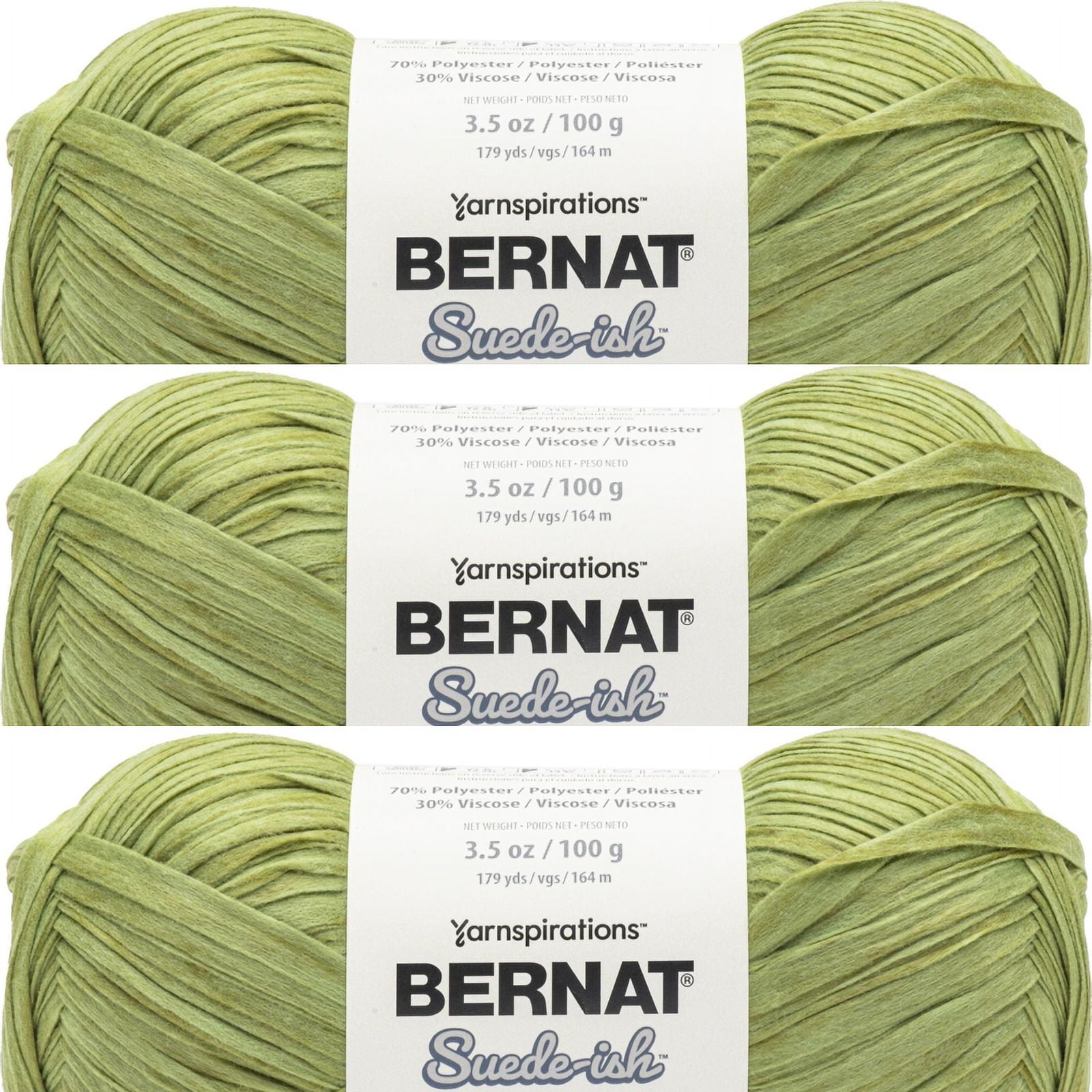 Spinrite Bernat Suede - ish Yarn - Cypress, 1 Pack of 3 Piece - Walmart.com
