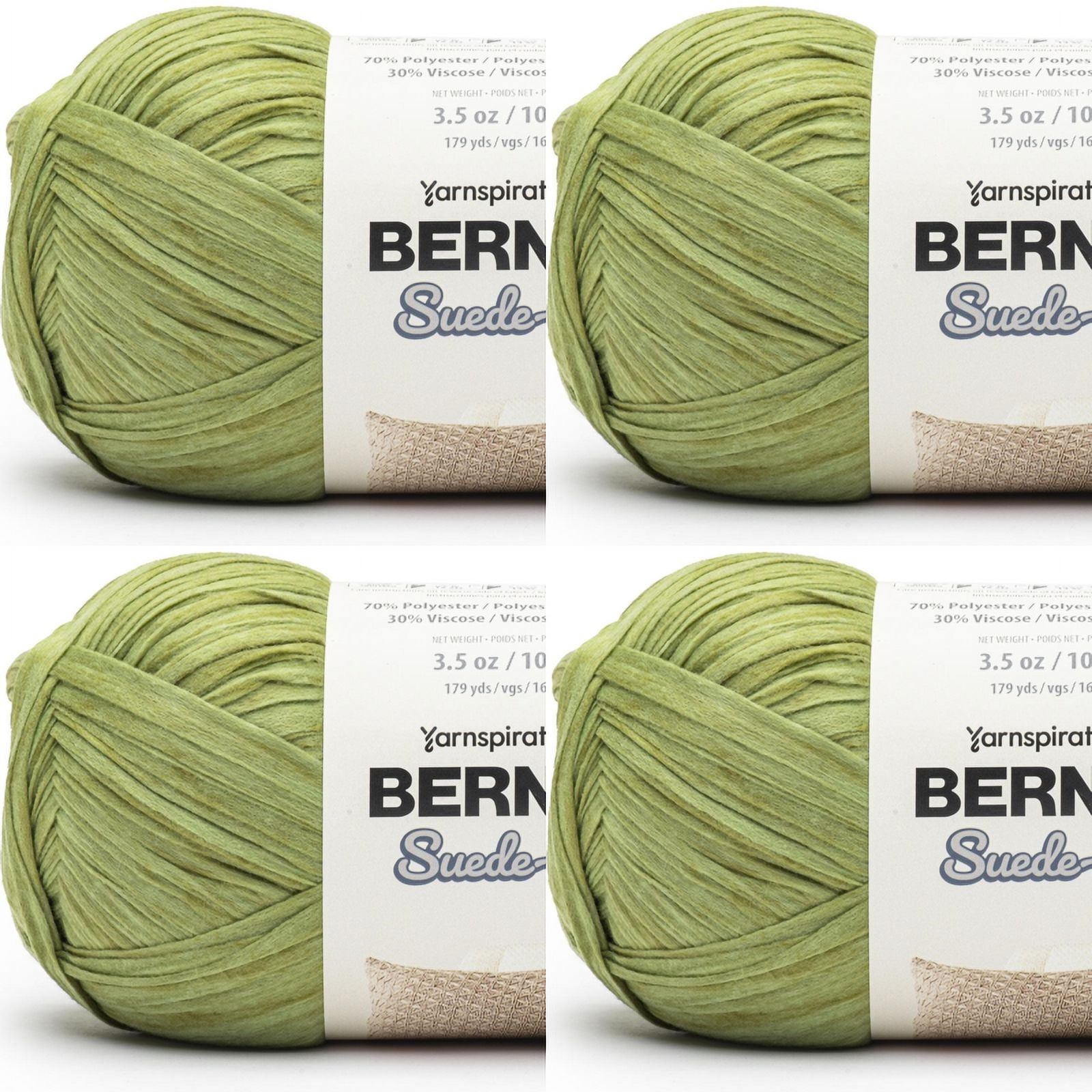 Spinrite Bernat Suede - ish Yarn - Cypress, 1 Pack of 4 Piece - Walmart.com