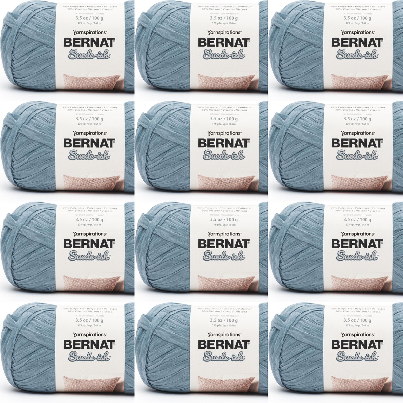 Spinrite Bernat Suede - ish Yarn - Denim, 1 Pack of 12 Piece - Walmart.com