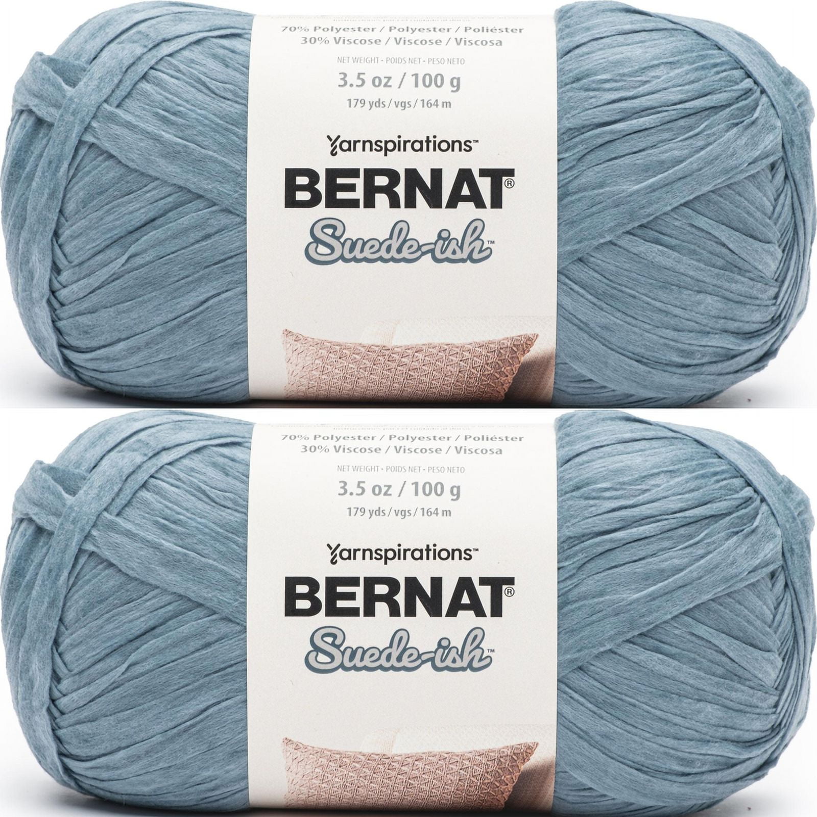 Spinrite Bernat Suede - ish Yarn - Denim, 1 Pack of 2 Piece - Walmart.com