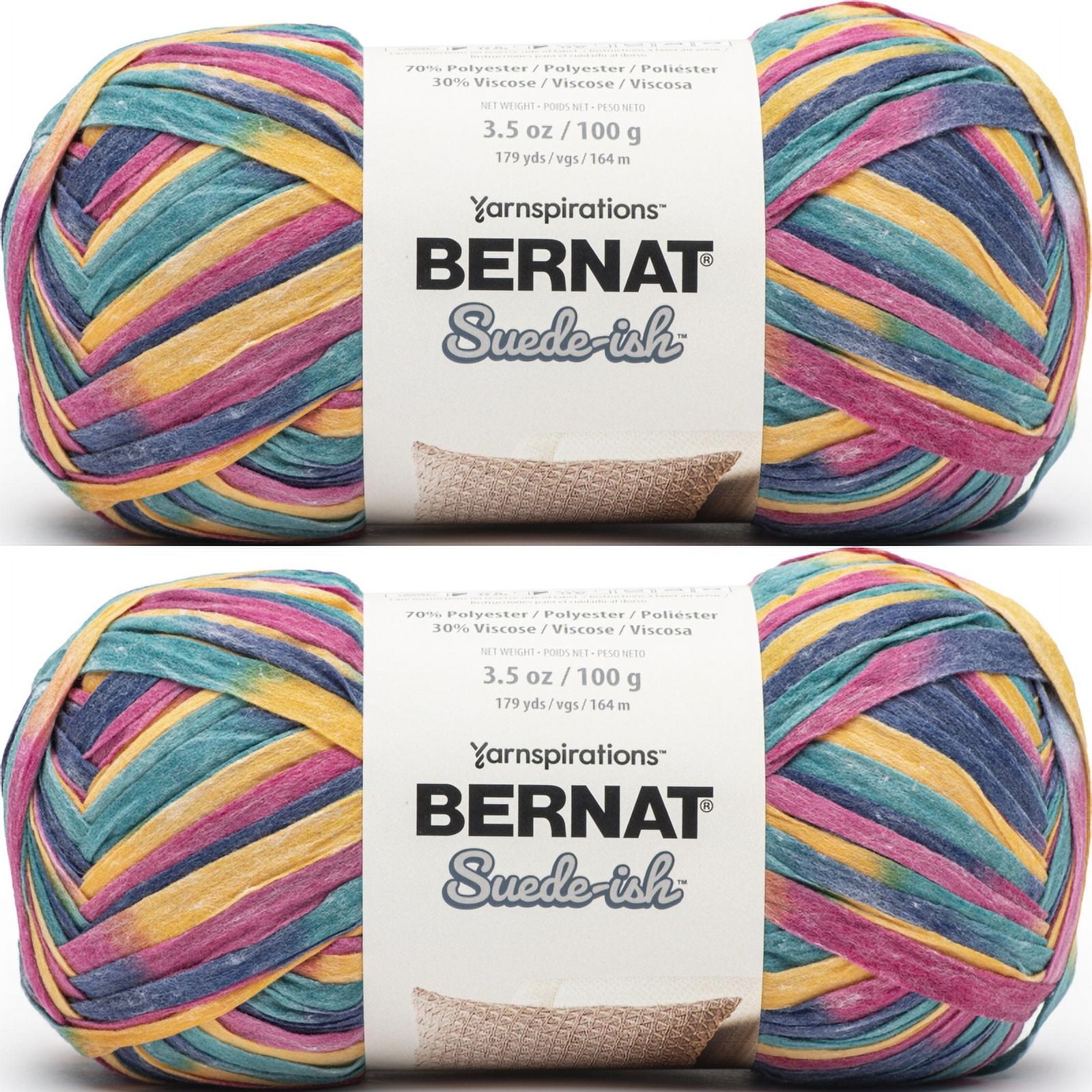 Spinrite Bernat Suede - ish Yarn - Gems, 1 Pack of 2 Piece - Walmart.com
