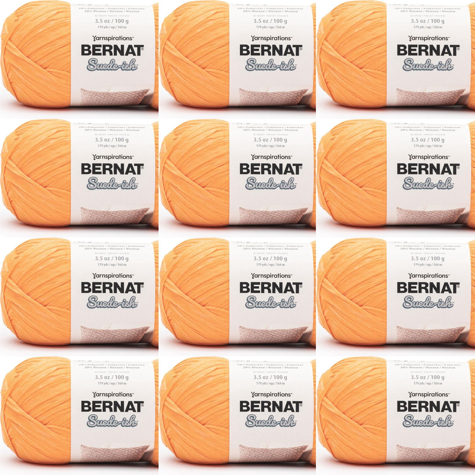 Spinrite Bernat Suede - ish Yarn - Honeycomb, 1 Pack of 12 Piece ...