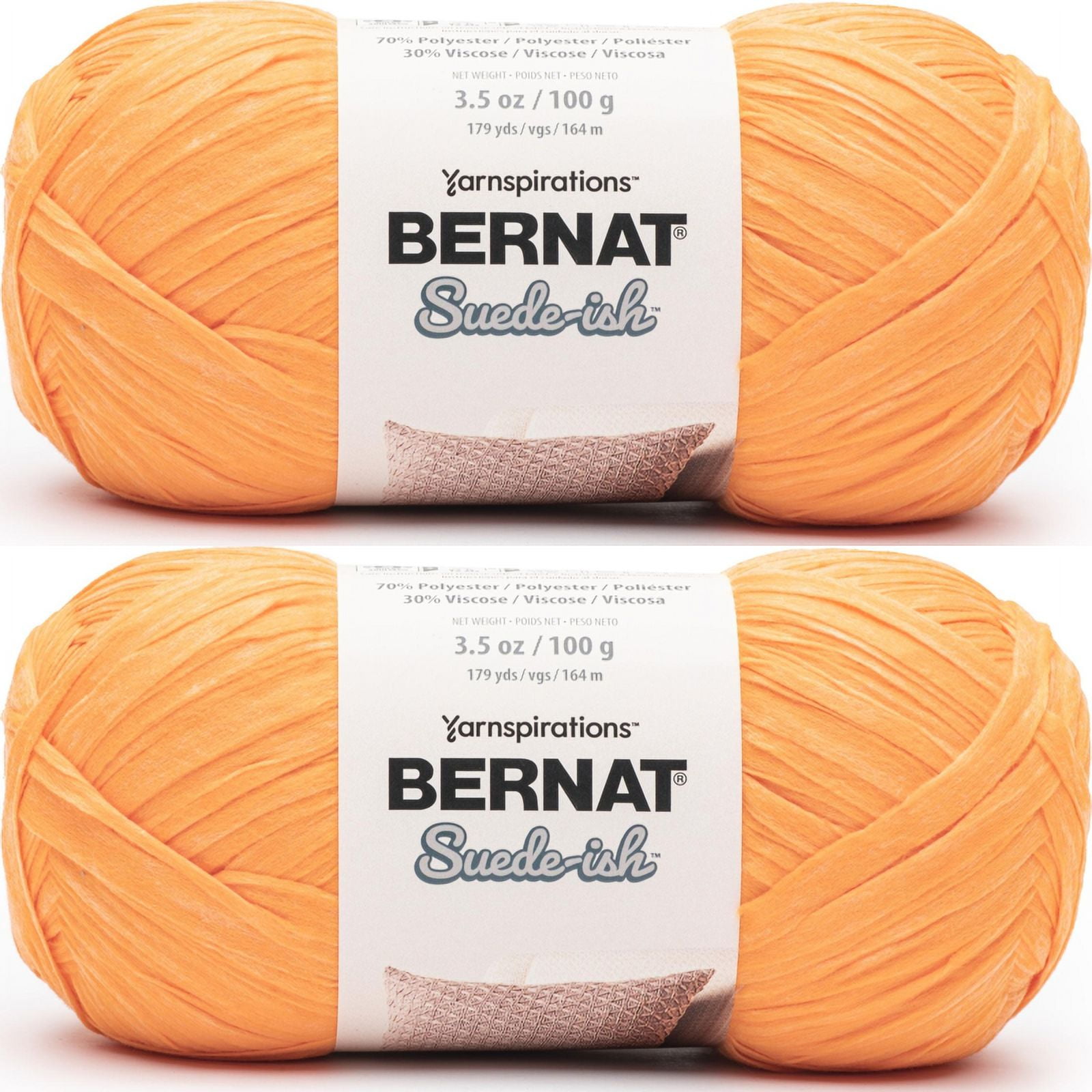 Spinrite Bernat Suede - ish Yarn - Honeycomb, 1 Pack of 2 Piece ...