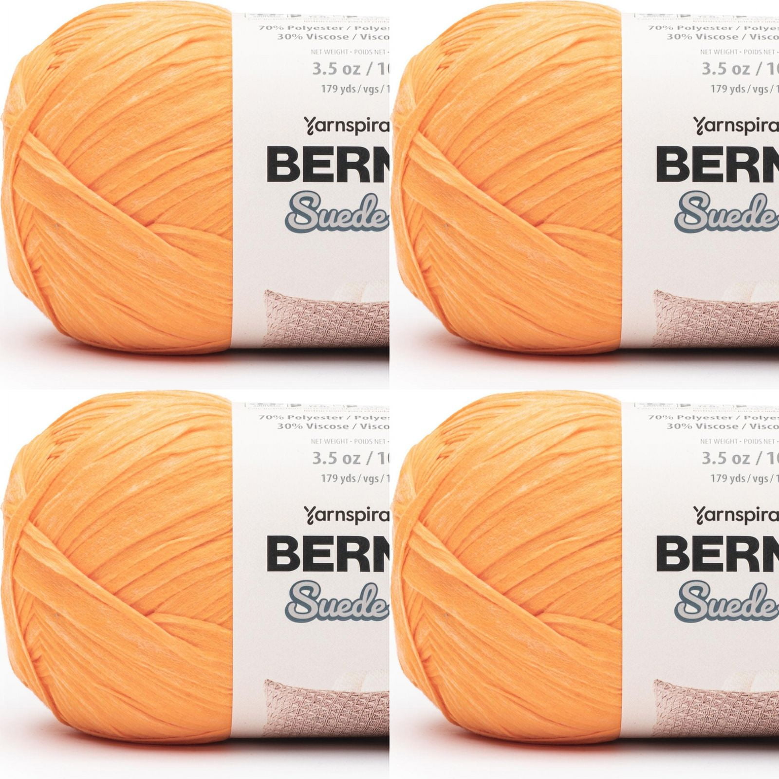 Spinrite Bernat Suede - ish Yarn - Honeycomb, 1 Pack of 4 Piece ...