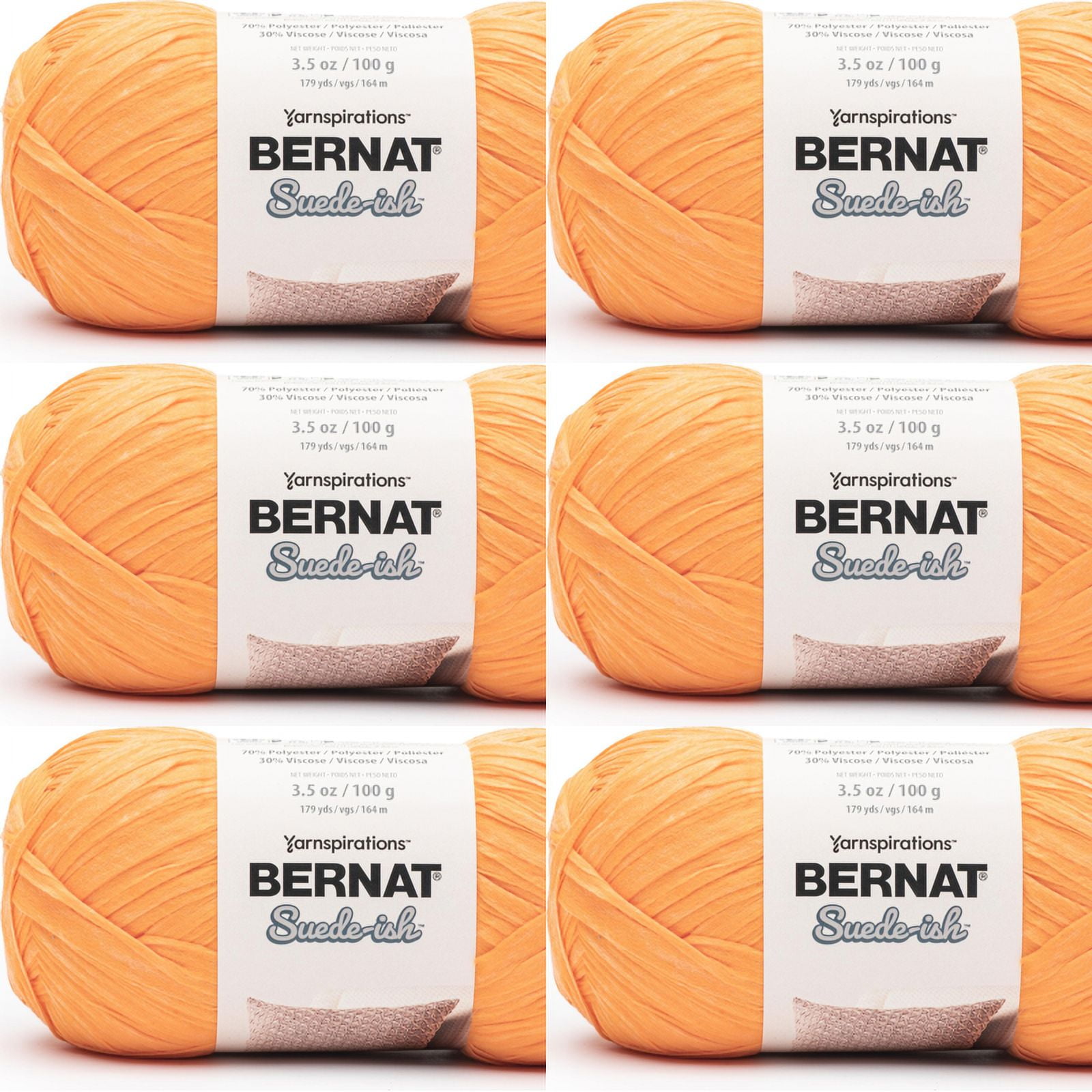 Spinrite Bernat Suede - ish Yarn - Honeycomb, 1 Pack of 6 Piece ...