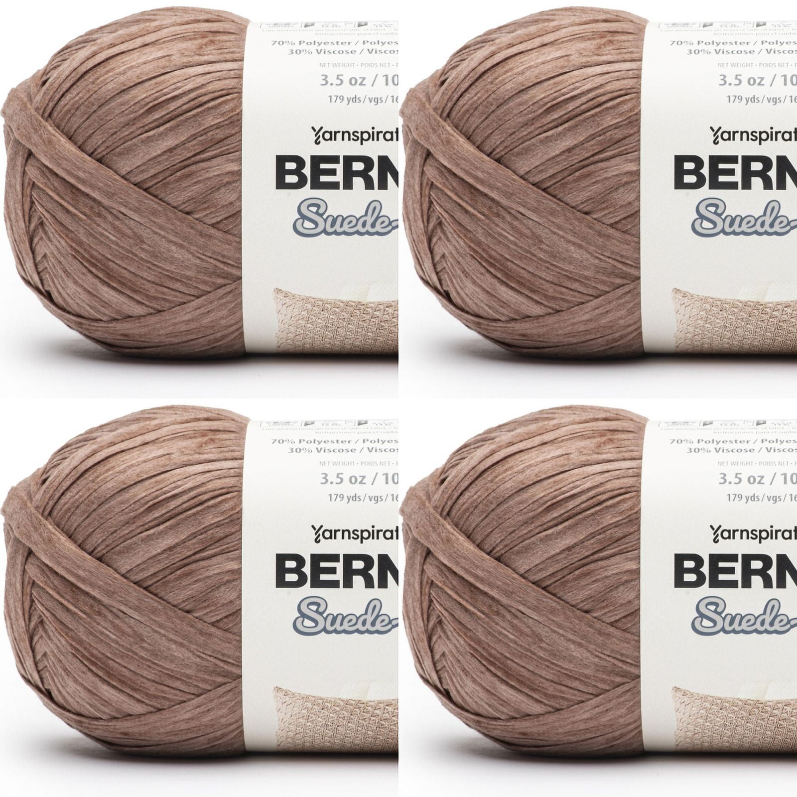 Spinrite Bernat Suede - ish Yarn - Mahogany, 1 Pack of 4 Piece ...