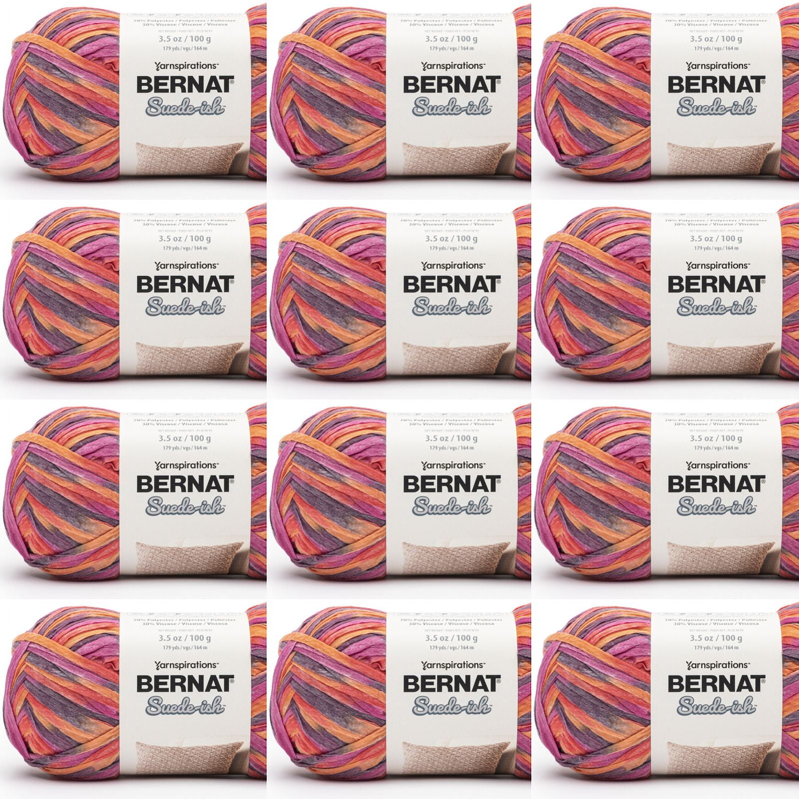 Spinrite Bernat Suede - ish Yarn - Winter Blooms, 1 Pack of 12 Piece ...
