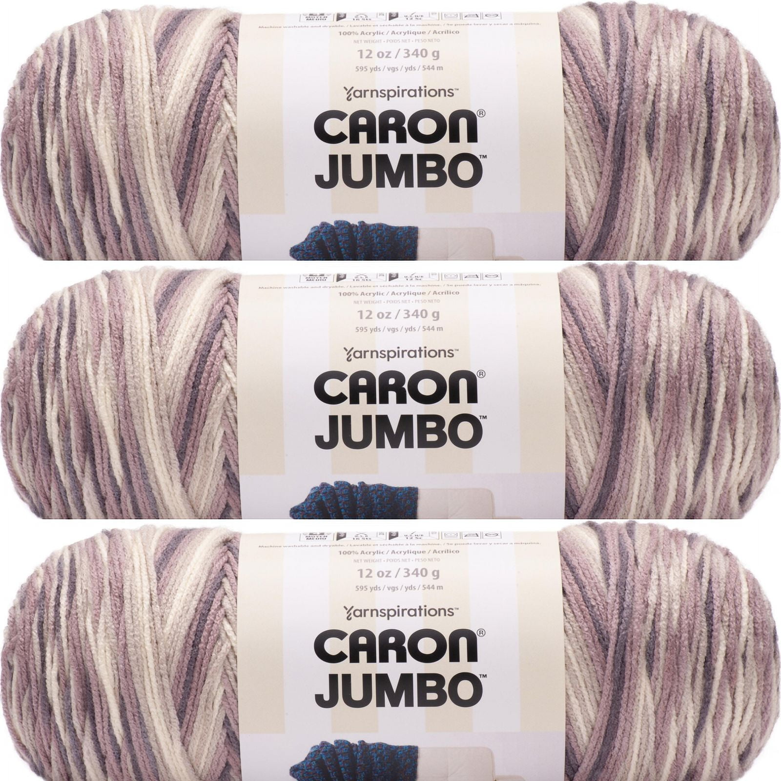 Spinrite Caron Jumbo Print Yarn - Gravel, 1 Pack of 3 Piece - Walmart.com