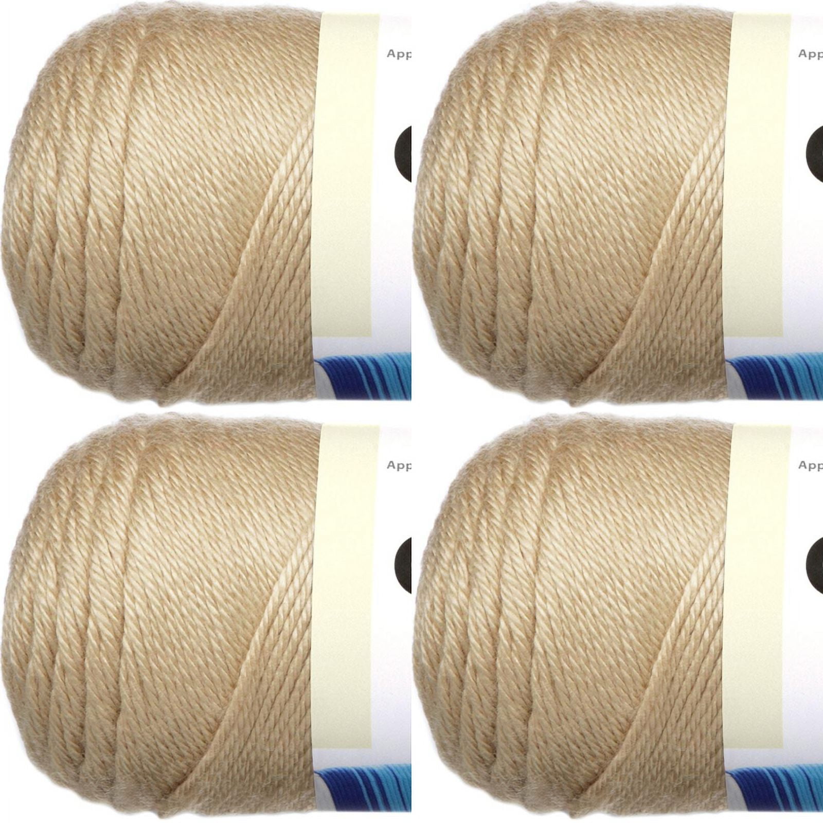 Spinrite Caron Simply Soft Solids Yarn - Bone, 1 Pack of 4 Piece ...