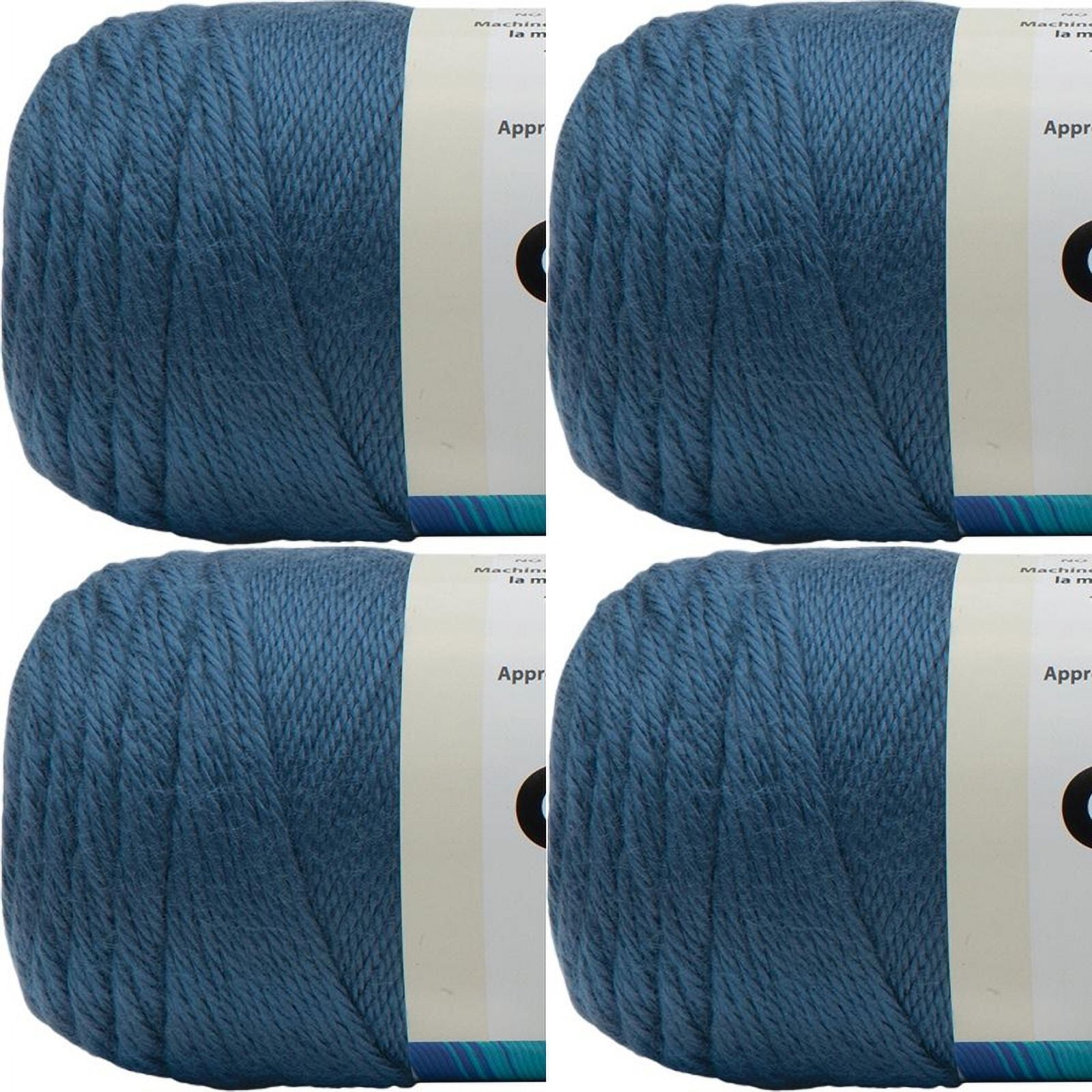 Spinrite Caron Simply Soft Solids Yarn - Country Blue, 1 Pack of 4 ...