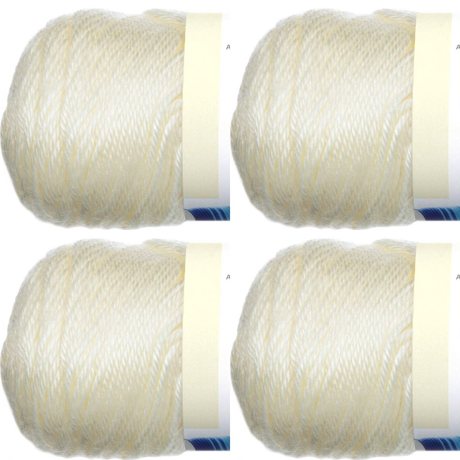 Spinrite Caron Simply Soft Solids Yarn - Off White, 1 Pack of 4 Piece ...
