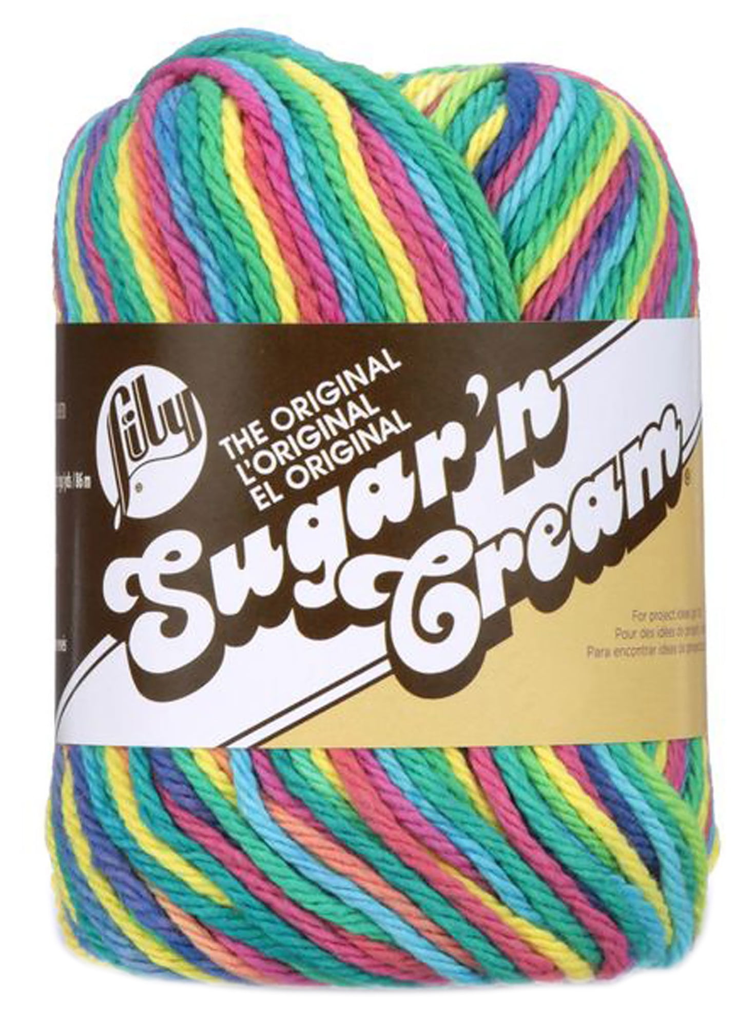 Spinrite Lily Sugar'n Cream Yarn - Ombres-Psychedelic, 1 Pack of 1 ...