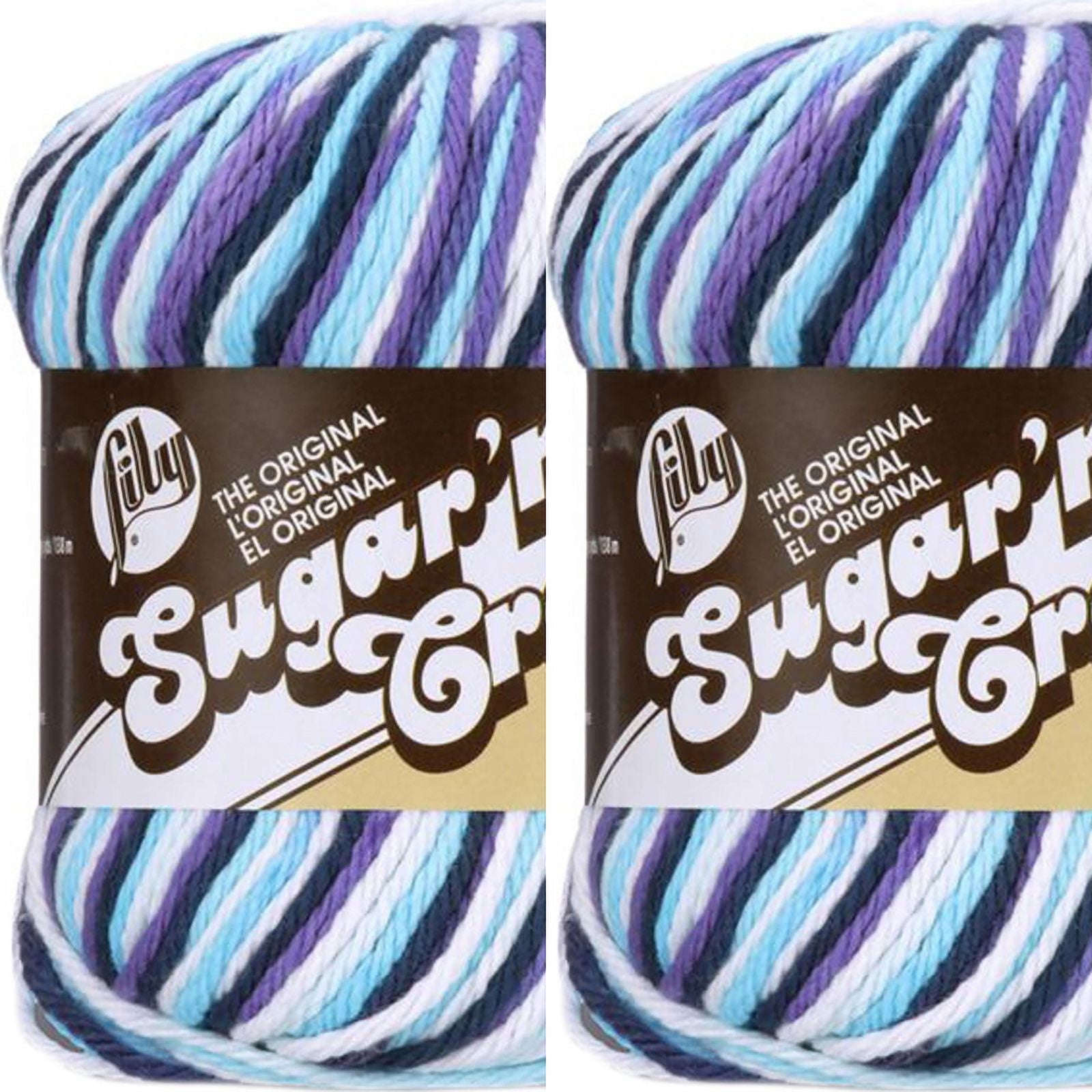 Spinrite Lily Sugar'n Cream Yarn Ombres Super Size-Moondance, 1 Pack of ...