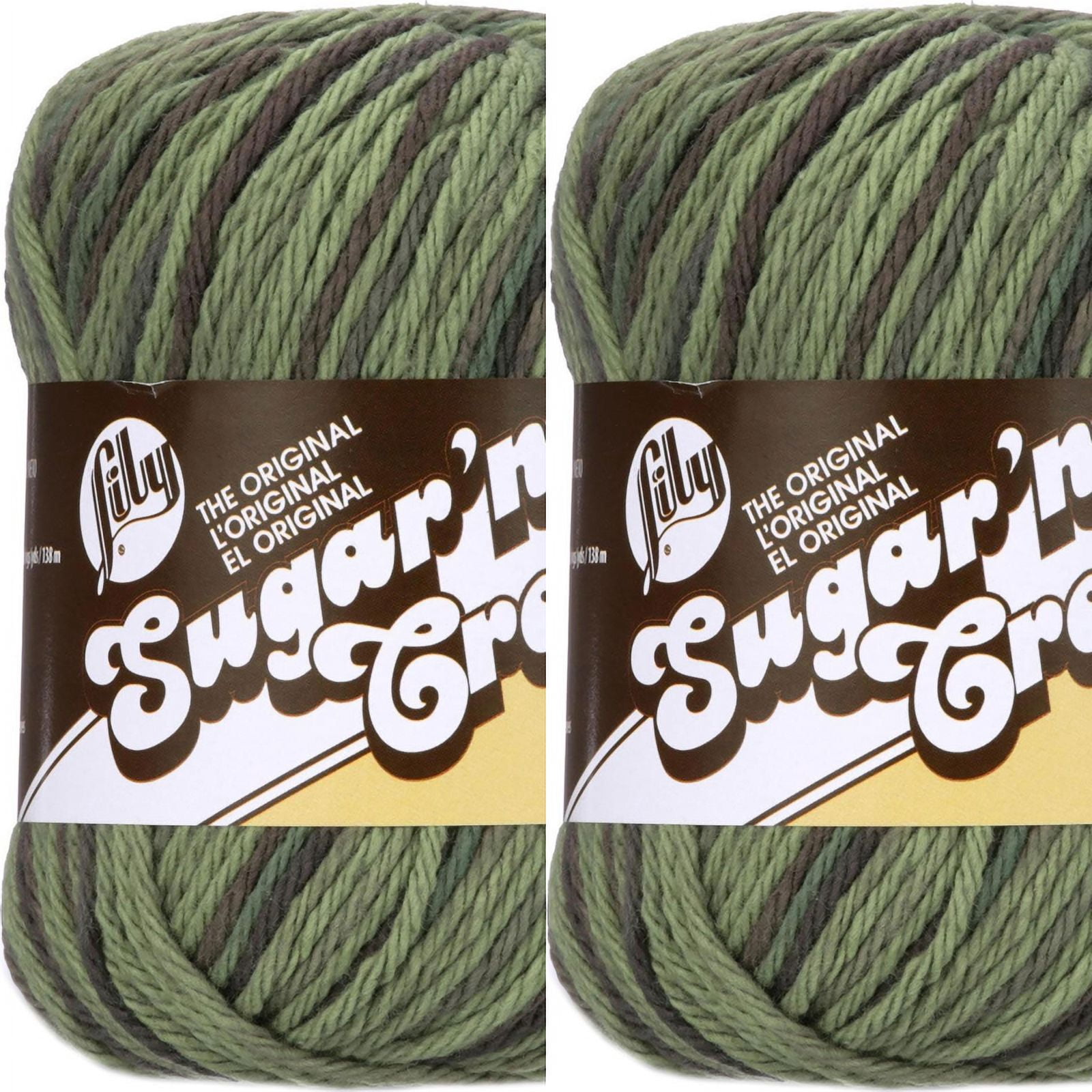 Spinrite Lily Sugar'n Cream Yarn - Ombres Super Size-Renegade, 1 Pack ...