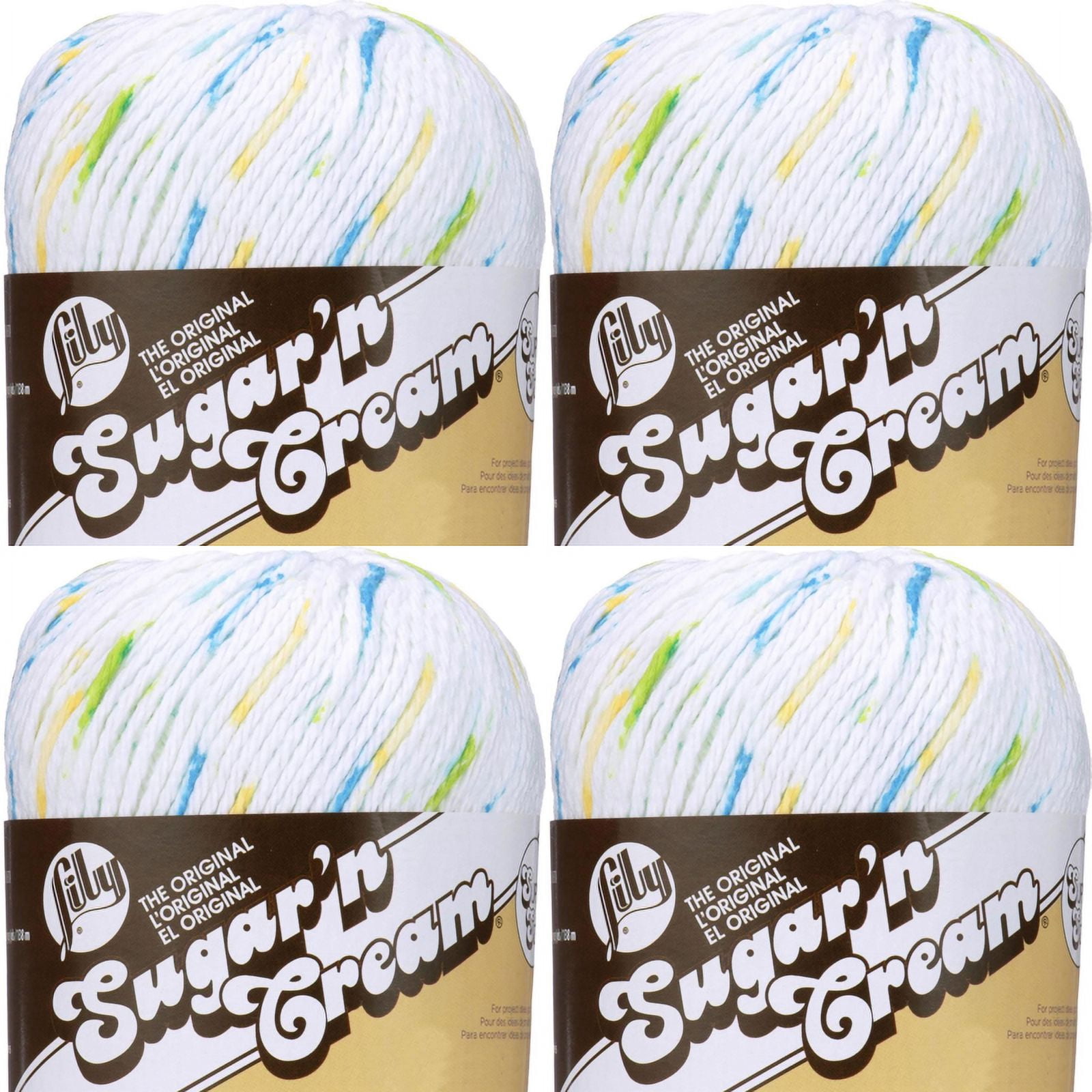 Spinrite Lily Sugar'n Cream Yarn - Ombres Super Size - Summer Prints, 1 ...