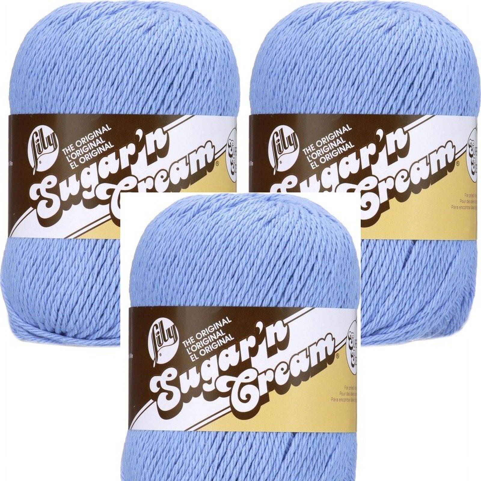 Spinrite Lily Sugar'n Cream Yarn Solids Super Size Cornflower, 1 Pack ...