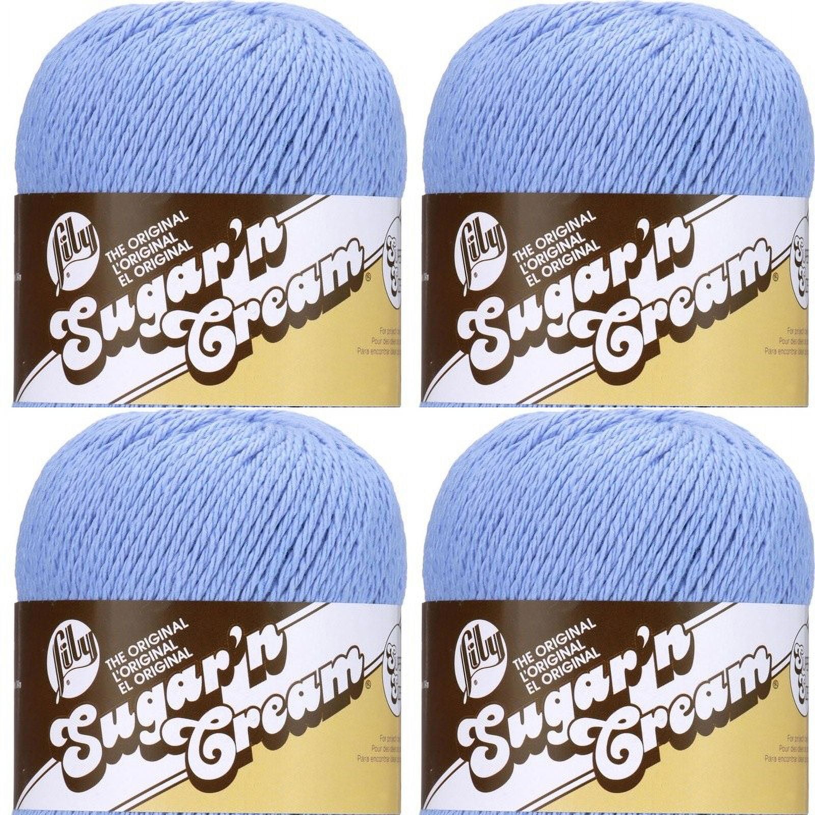 Spinrite Lily Sugar'n Cream Yarn Solids Super Size Cornflower, 1 Pack ...