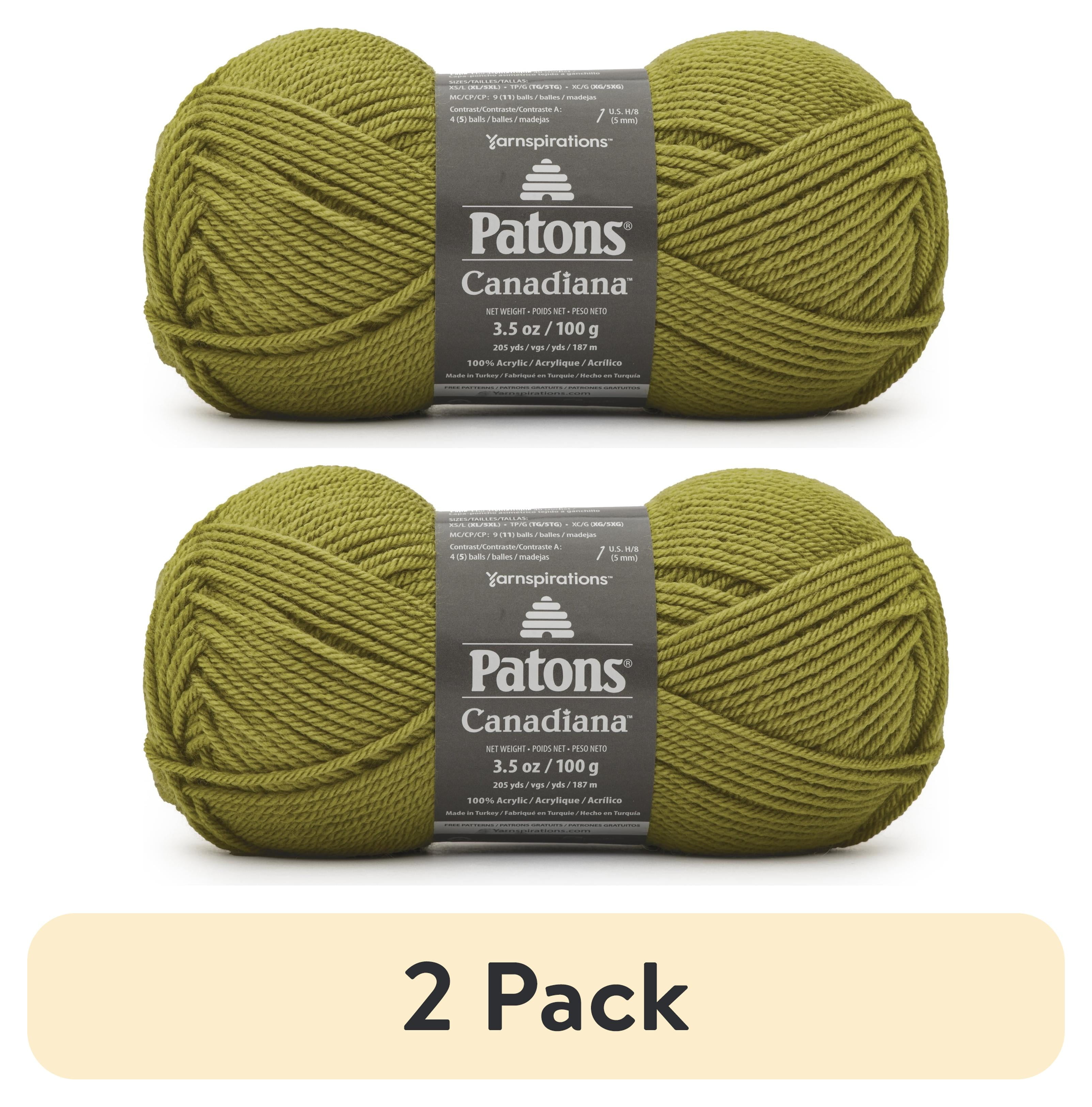 (2 pack) Spinrite Patons Canadiana Yarn - Solids-Spring Green - Walmart.com