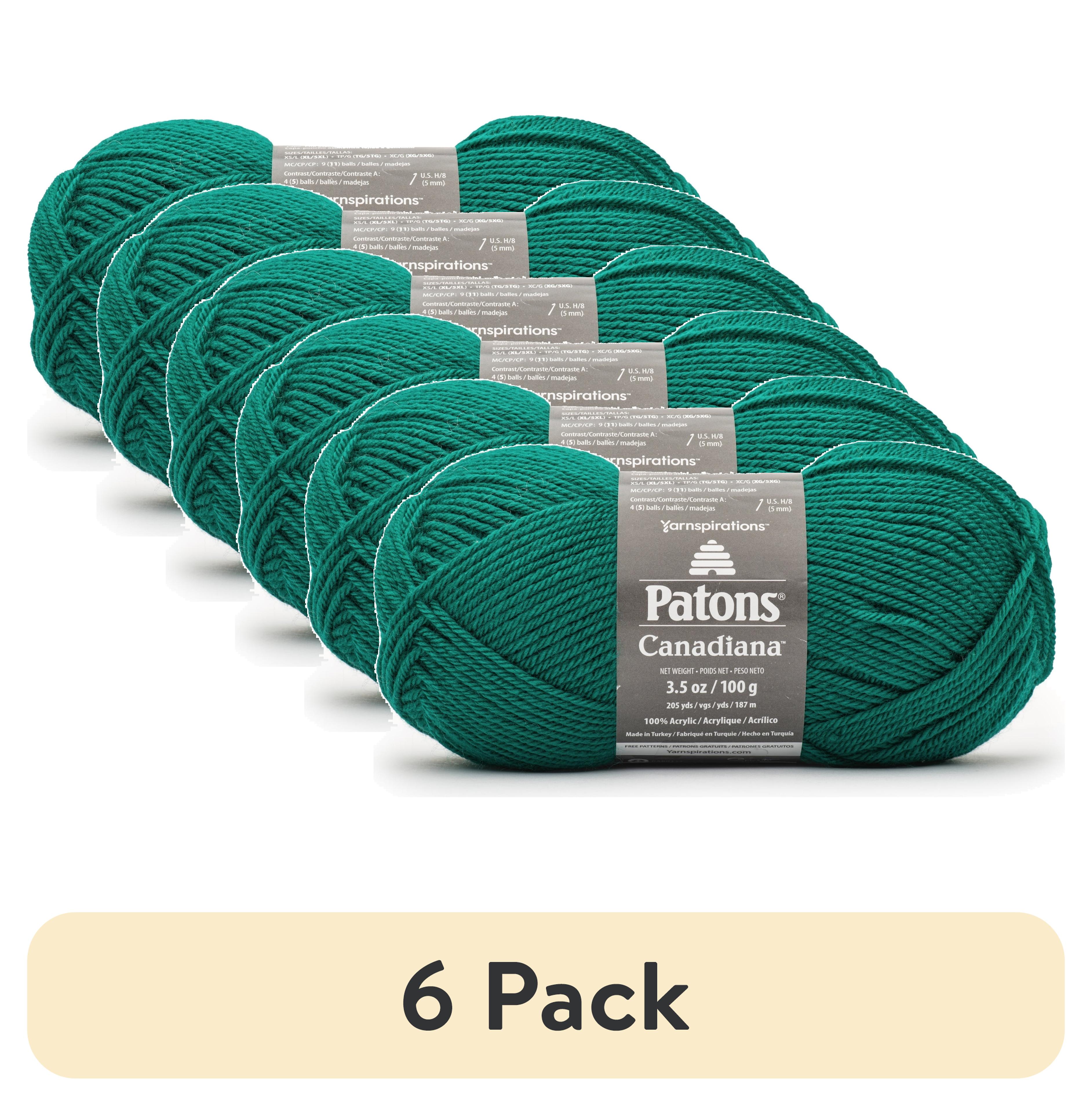 (6 pack) Patons Canadiana Yarn - Solids-Wax Leaf - Walmart.com