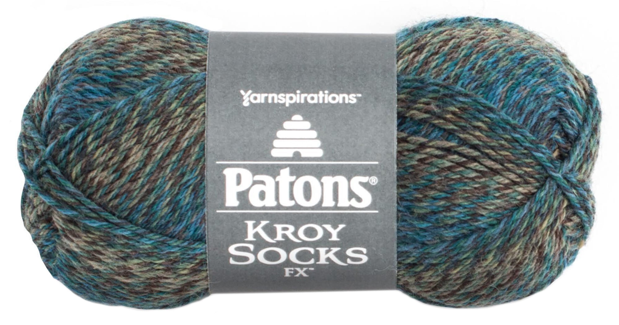 Patons Kroy Socks FX Cascade Colors Yarn - 6 Pack of 1.75oz/50g ...