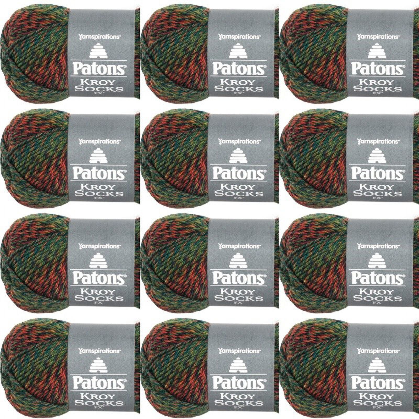 Spinrite Patons Kroy Socks FX Yarn - Clover, 1 Pack of 12 Piece ...