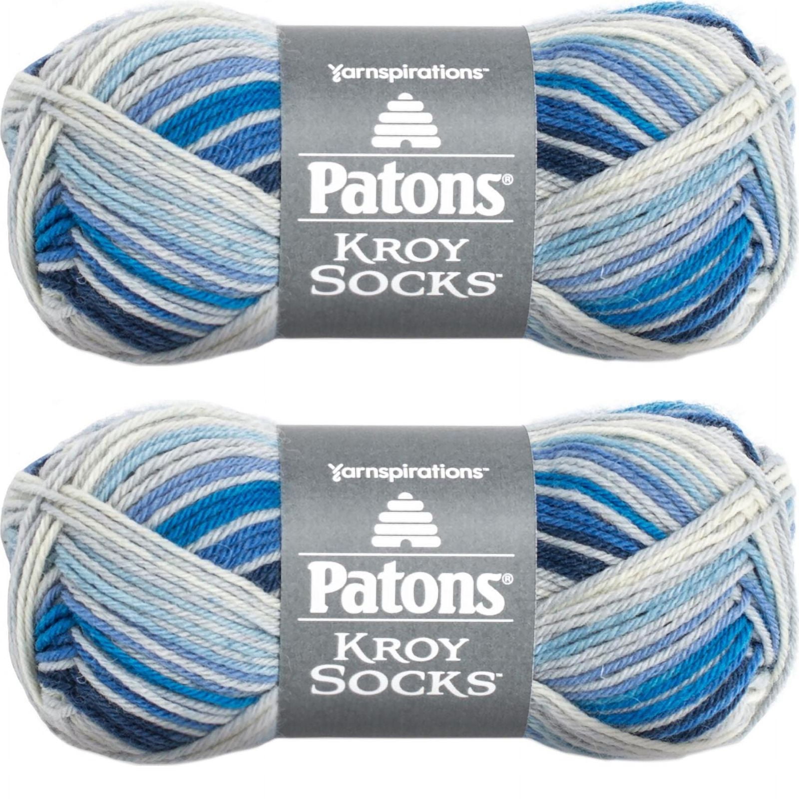 Spinrite Patons Kroy Socks Yarn - Coastal Stripes, 1 Pack of 2 Piece ...