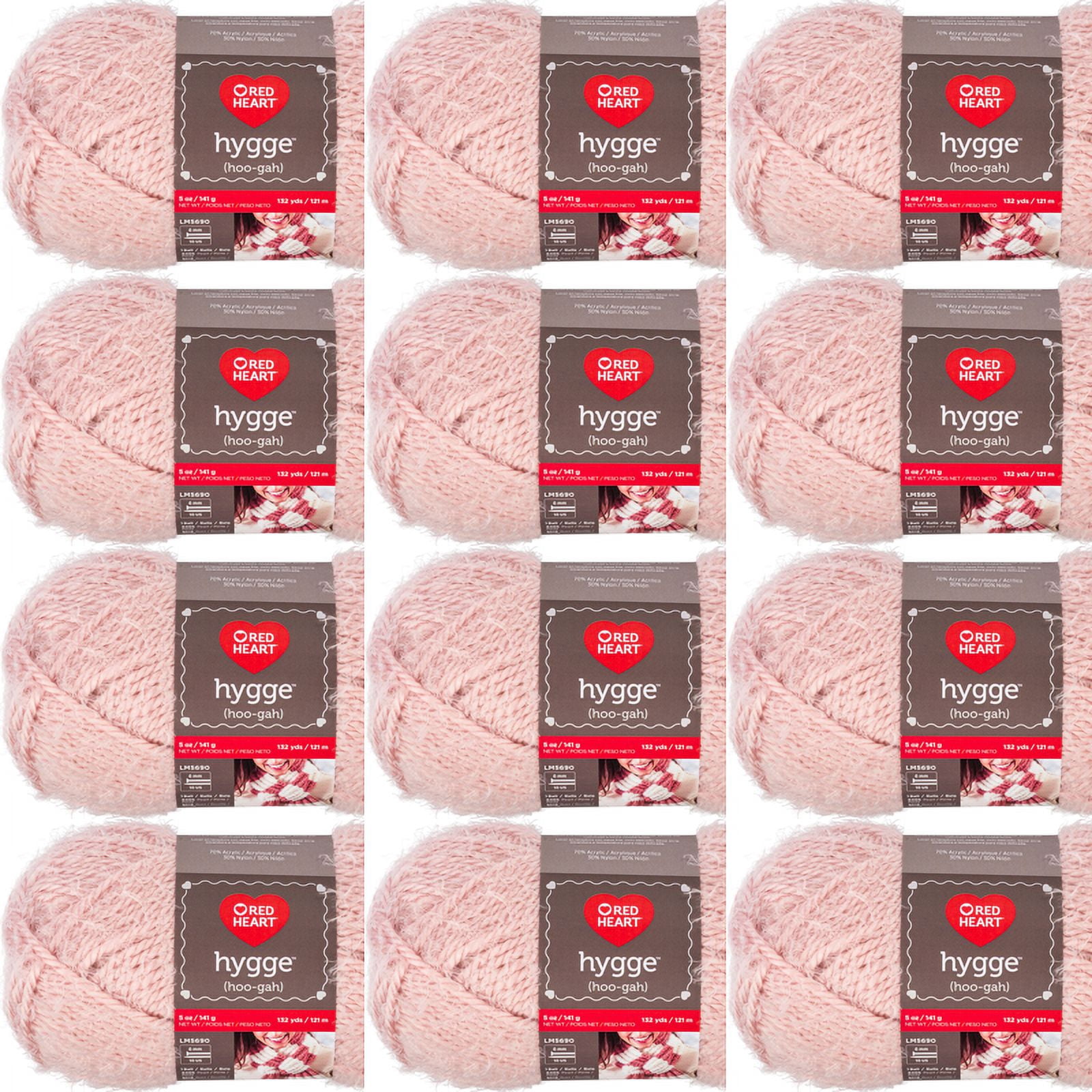 Spinrite Red Heart Hygge Yarn 5oz - Powder, 1 Pack of 12 Piece ...