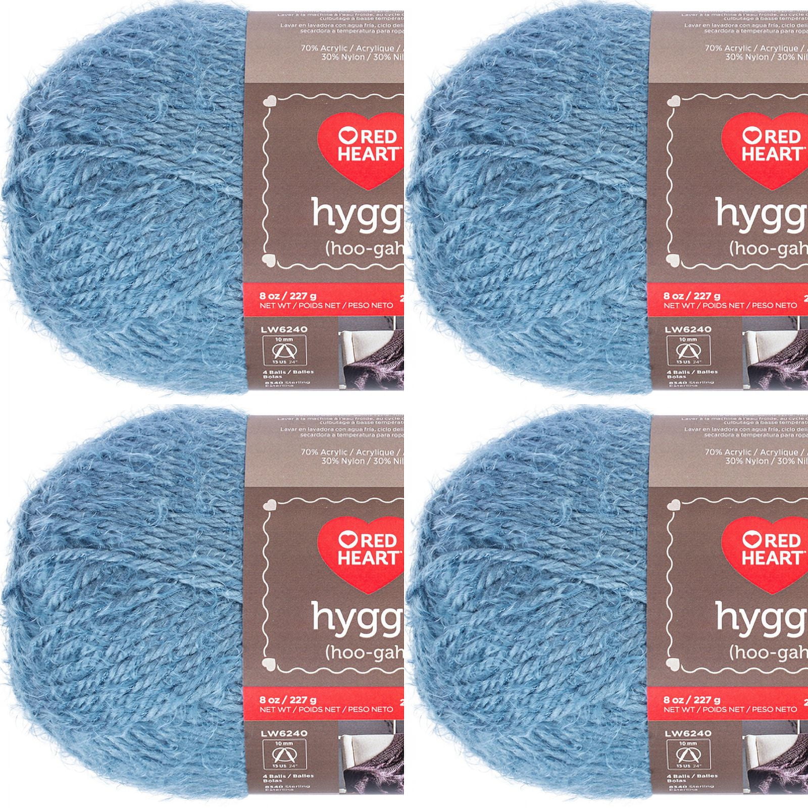 Spinrite Red Heart Hygge Yarn 8oz - Slate Blue, 1 Pack of 4 Piece ...