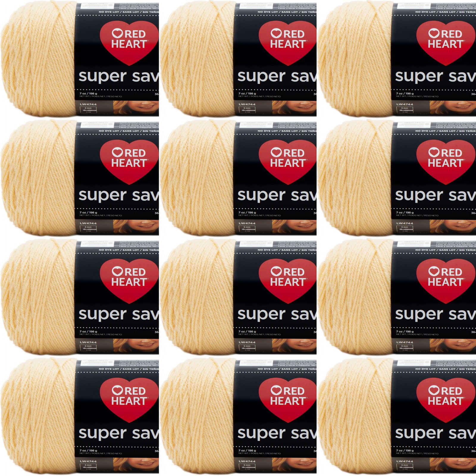 Spinrite Red Heart Super Saver Yarn - Cornmeal, 1 Pack of 12 Piece ...