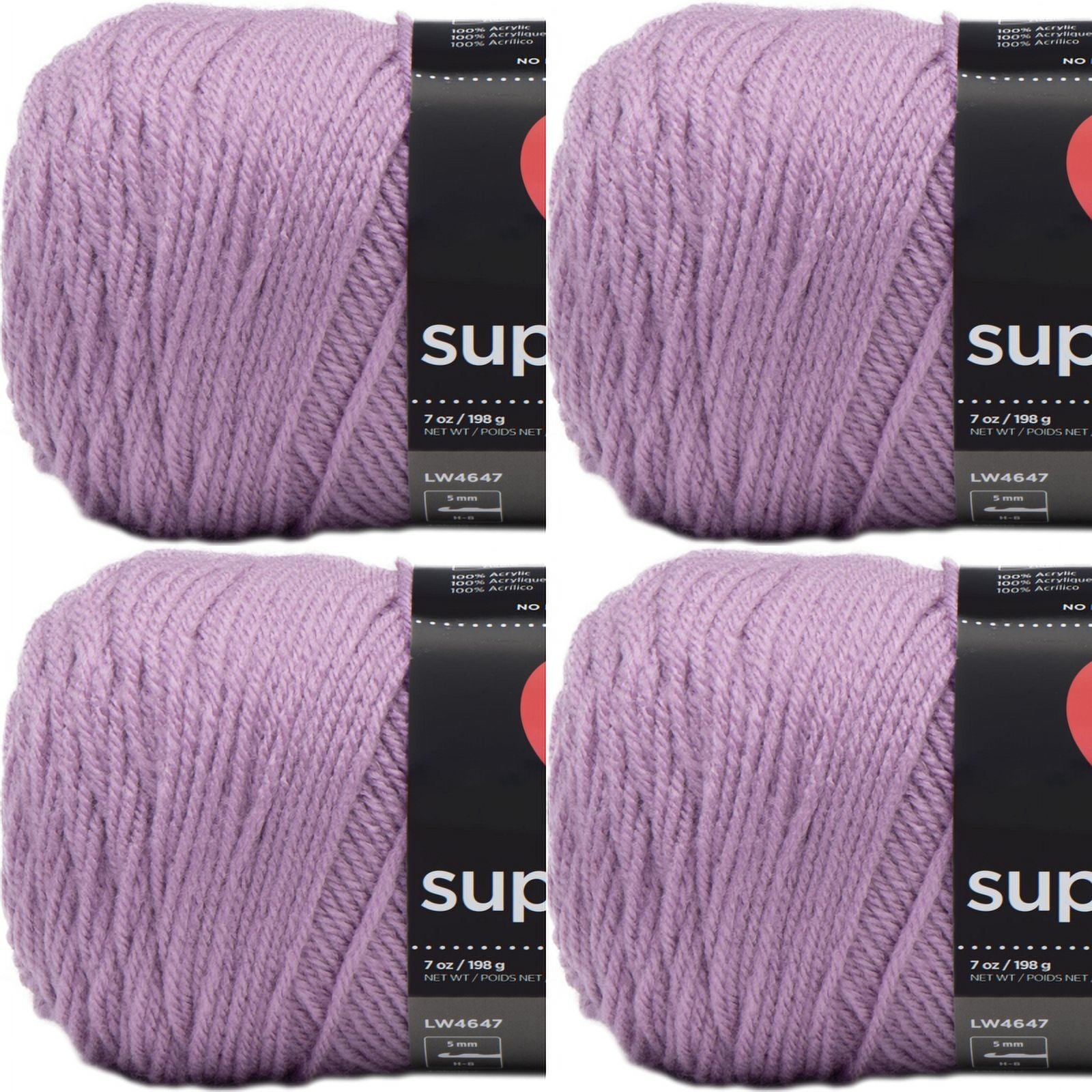 Spinrite Red Heart Super Saver Yarn-Orchid, 1 Pack of 4 Piece - Walmart.com