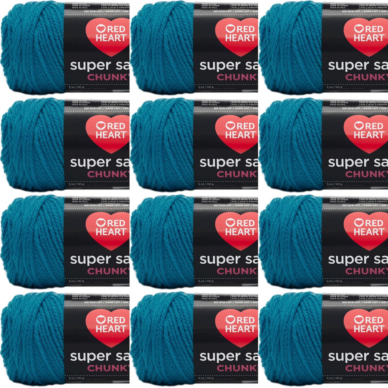 Spinrite Red Heart Super Saver Yarn - Pool, 1 Pack of 12 Piece ...