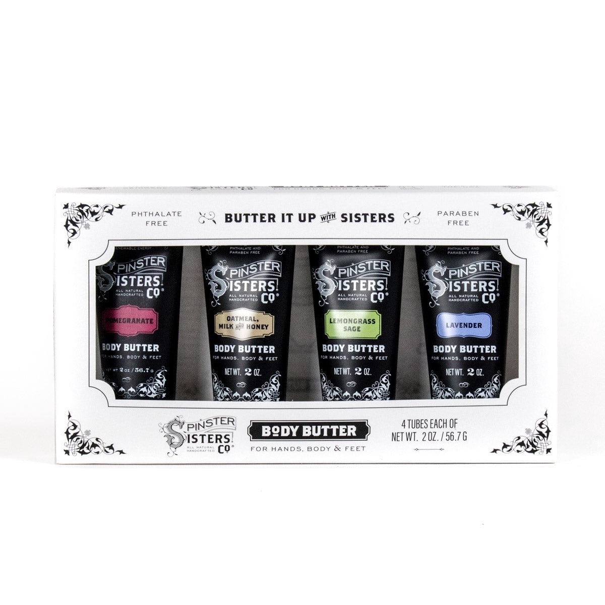 Spinster Sisters Co. Creamy Hydrating Body Butter Variety Pack, 4 ...