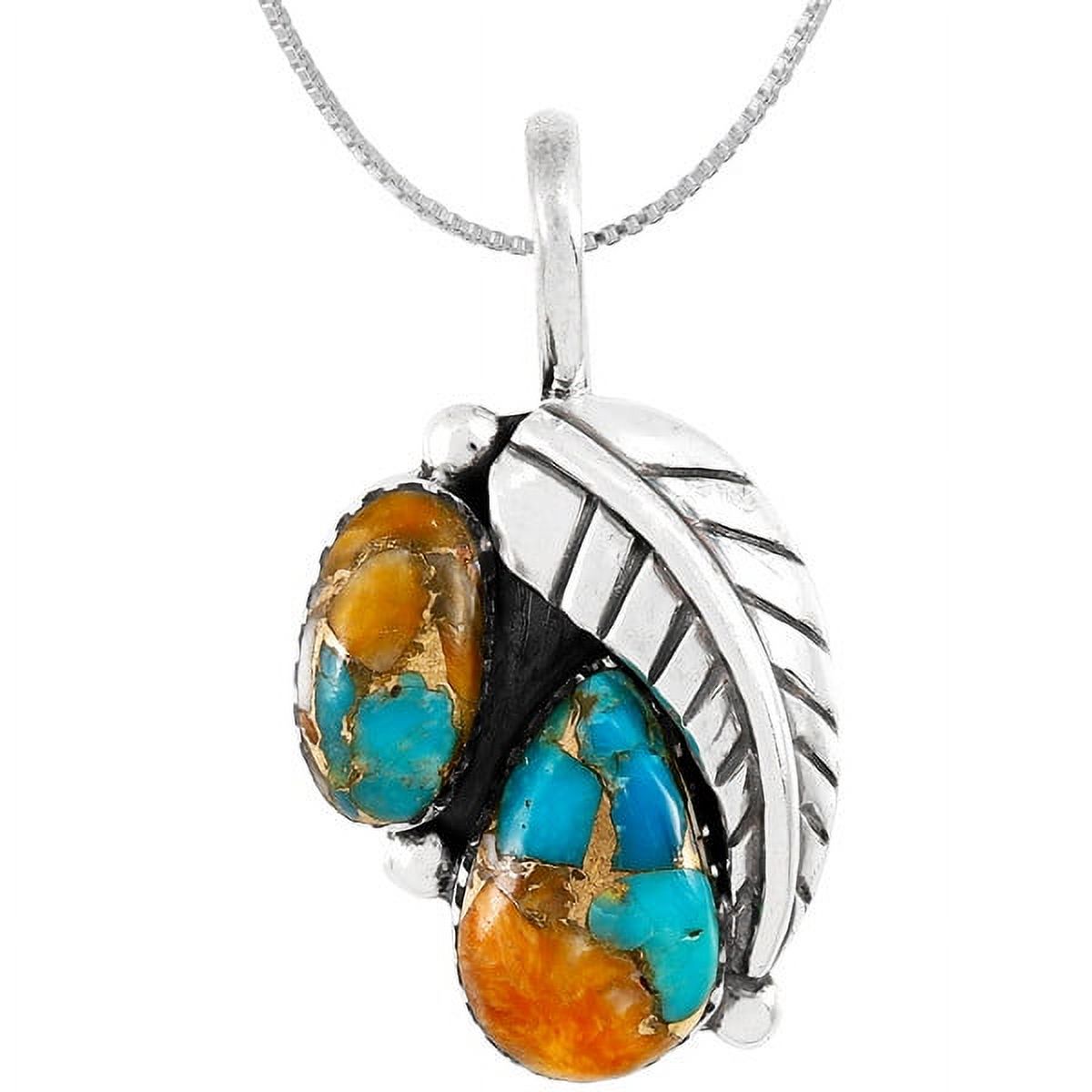 Spiny Turquoise Jewelry Necklace for Women Sterling Silver 925 ...