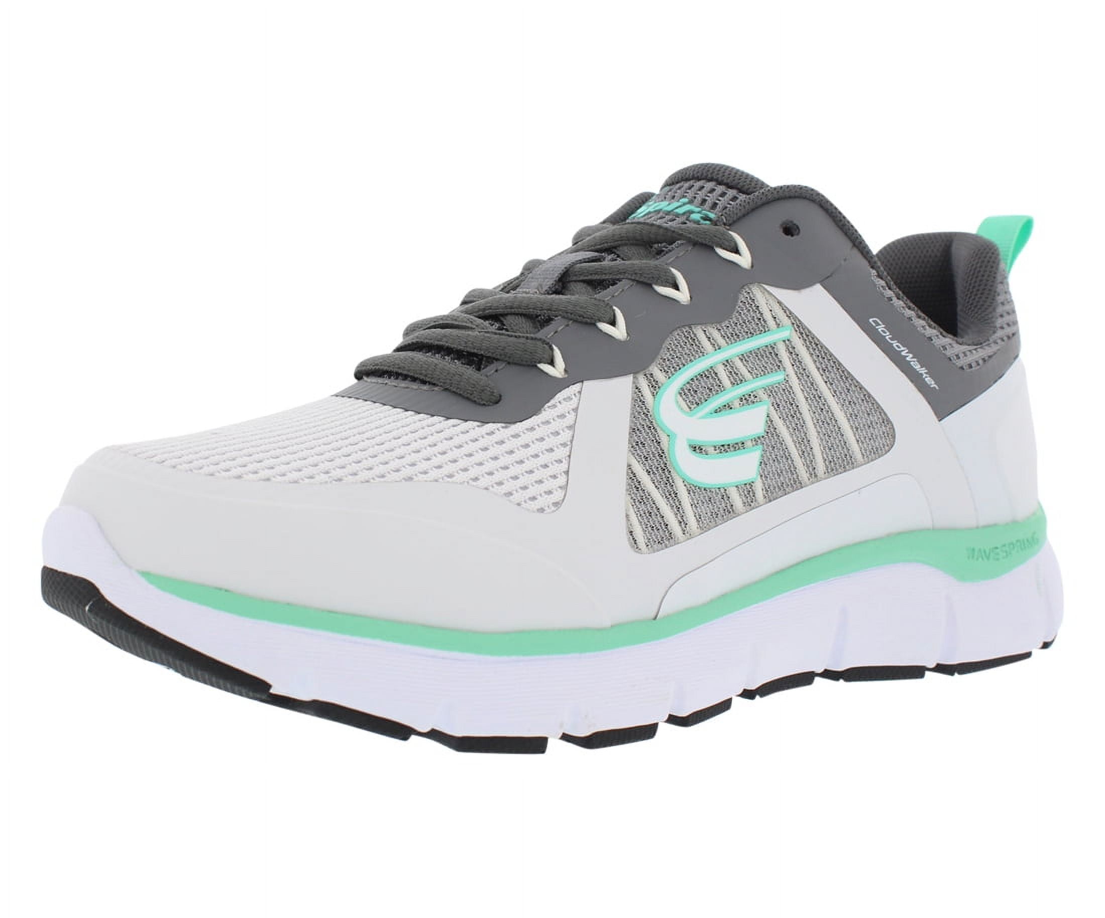 Spira Cloudwalker Walking Womens Shoes Size 9.5, Color: Nimbus/Charcoal/Mint - Walmart.com
