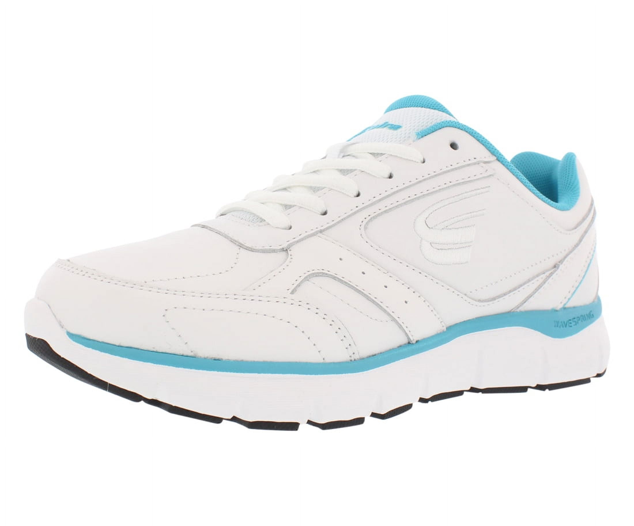 Spira WaveWalker Women's Slip Resistant Walking Shoe - White / Aqua ...