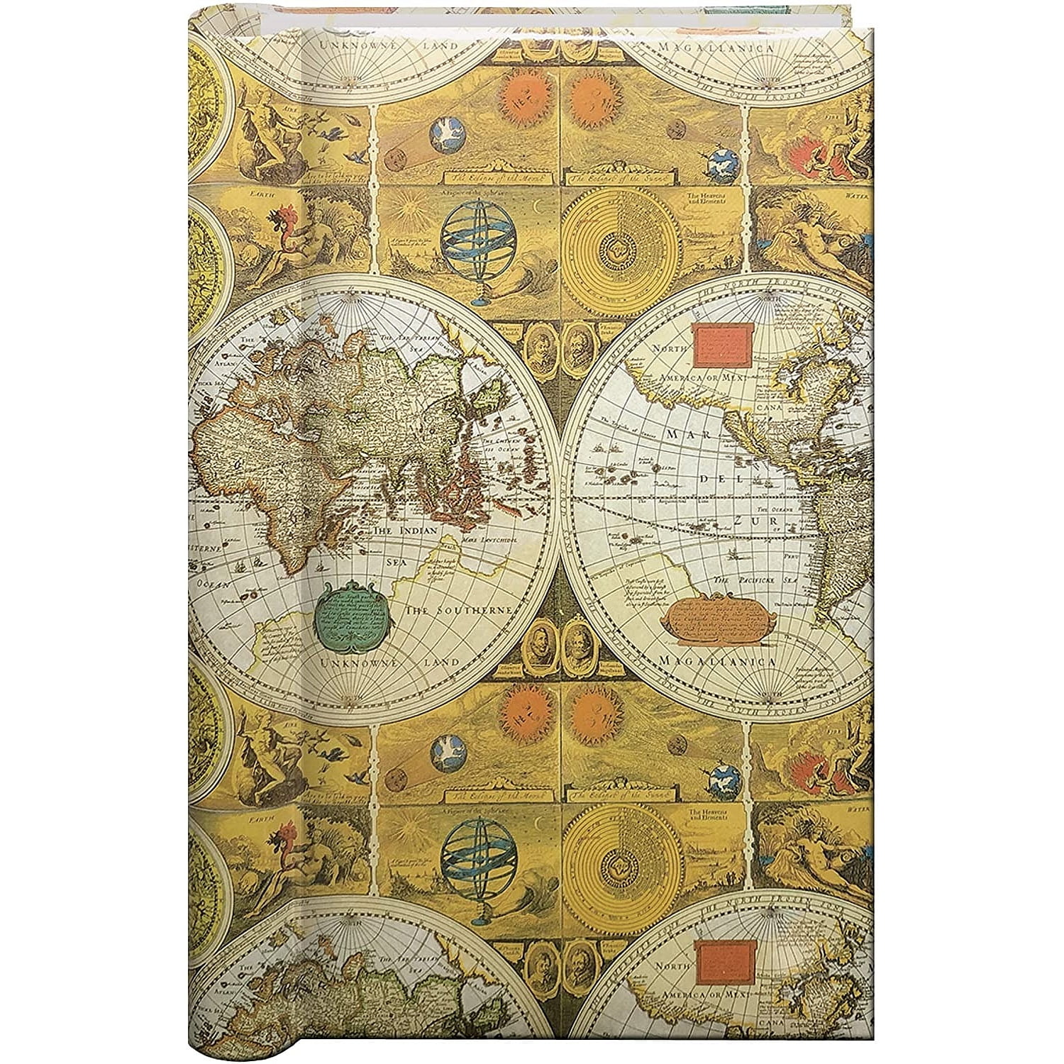 Spiral 3-Up Bi-Directional ANCIENT MAP Memo Pocket album - 4x6 ...