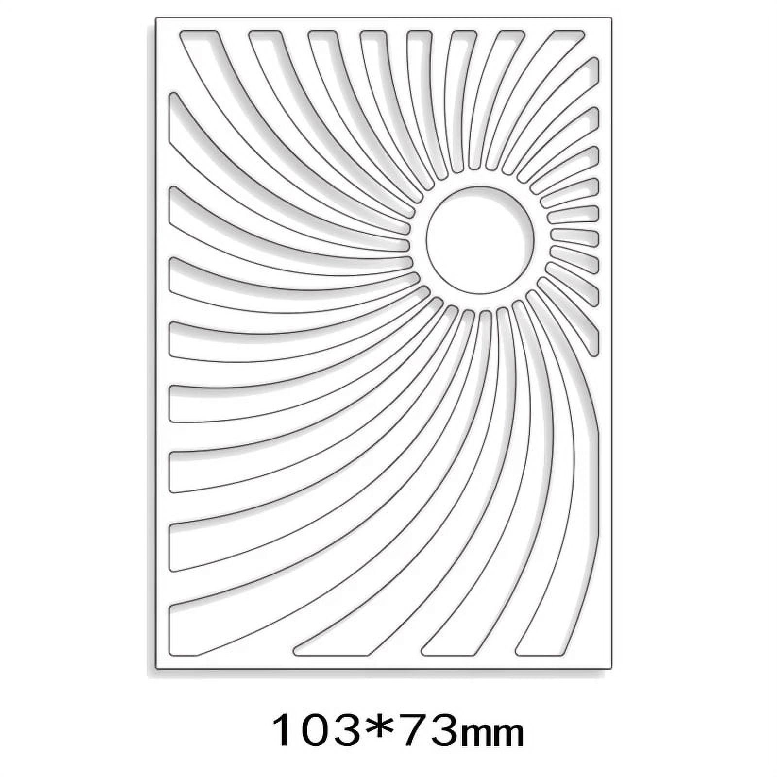 Spiral Background Metal Die Cuts, Spiral Sun Frame Cutting Dies Cut Die ...
