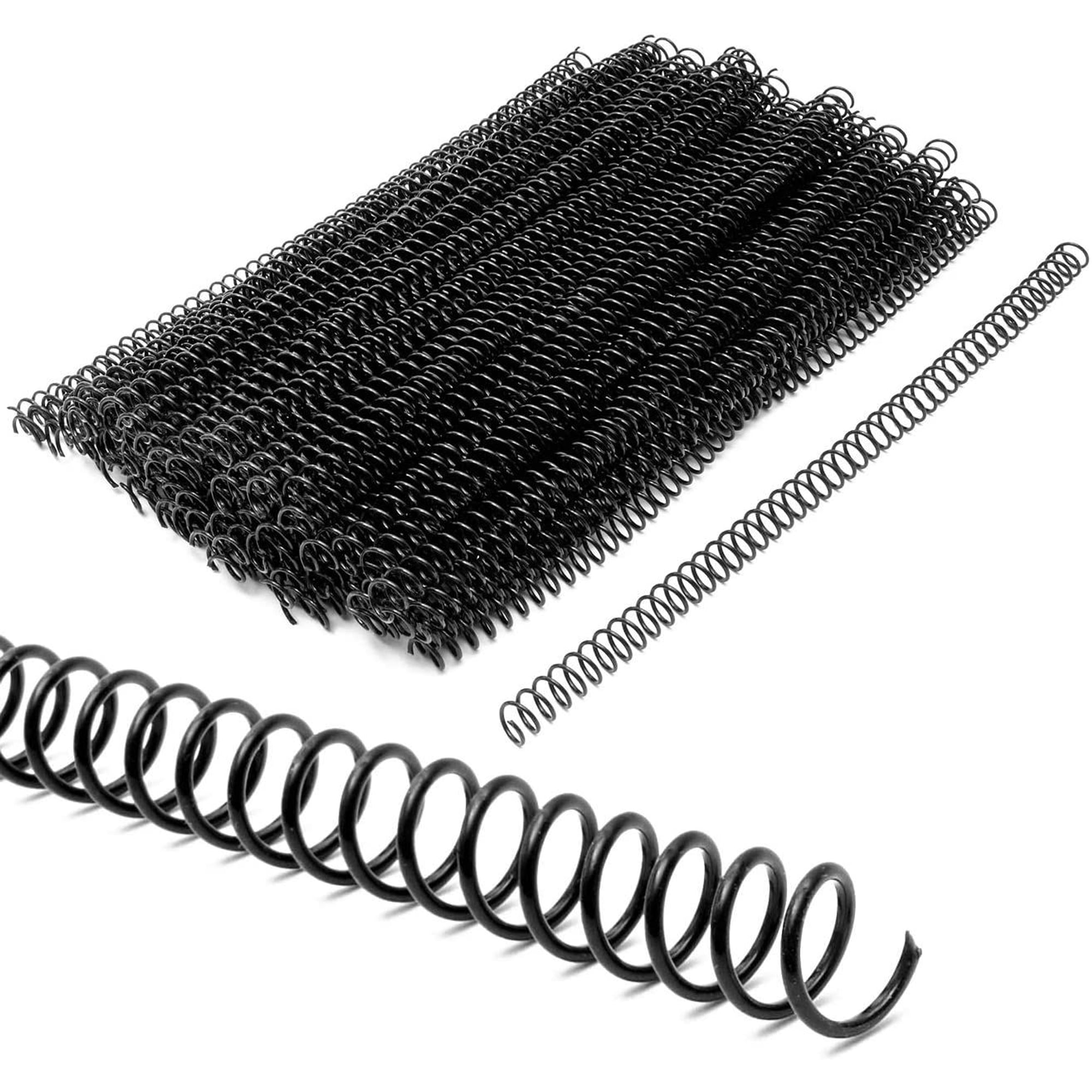 Spiral Binding Coils, Plastic Spines for 70 Sheets (12 in, 10mm, 100 ...