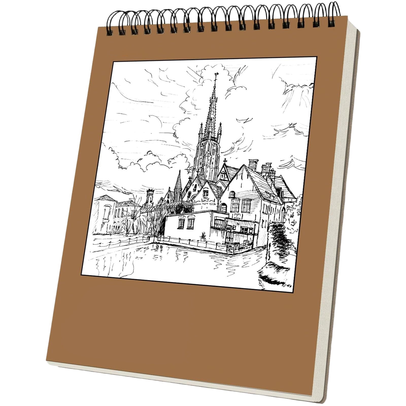 Spiral Bound 9x12 Drawing Sketchbook, 100 Sheets Heavyweight Acid-Free ...